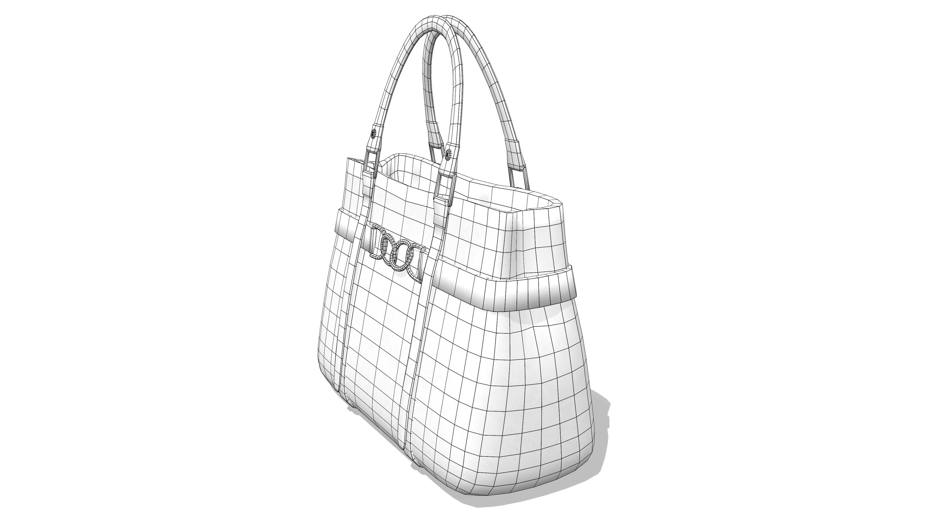 3D model Snake Skin Leather Handbag VR / AR / low-poly | CGTrader