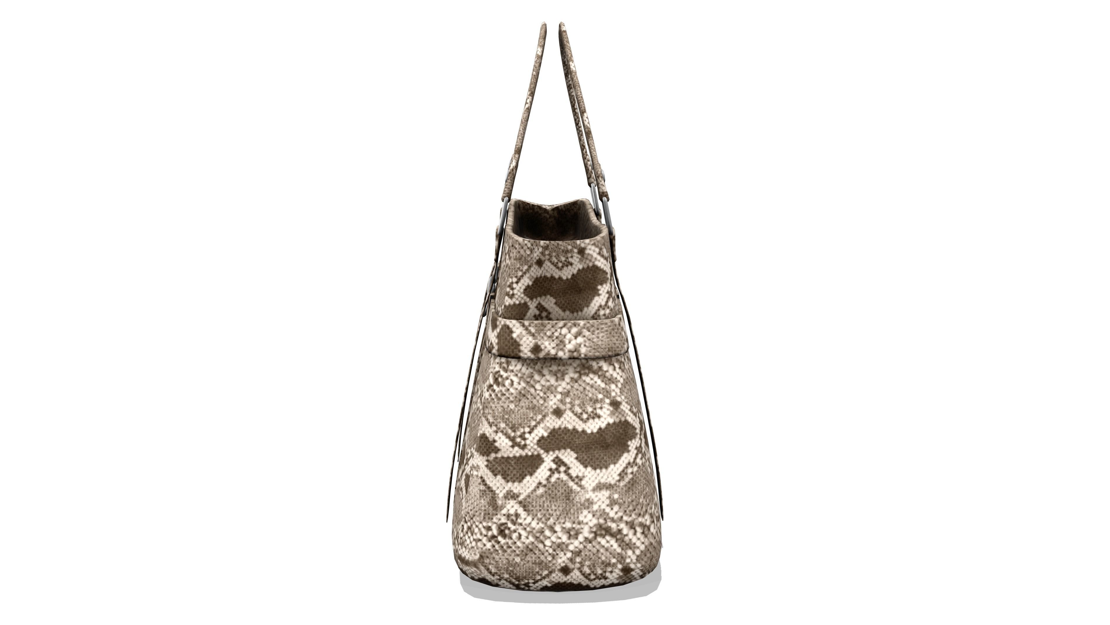 3D model Snake Skin Leather Handbag VR / AR / low-poly | CGTrader
