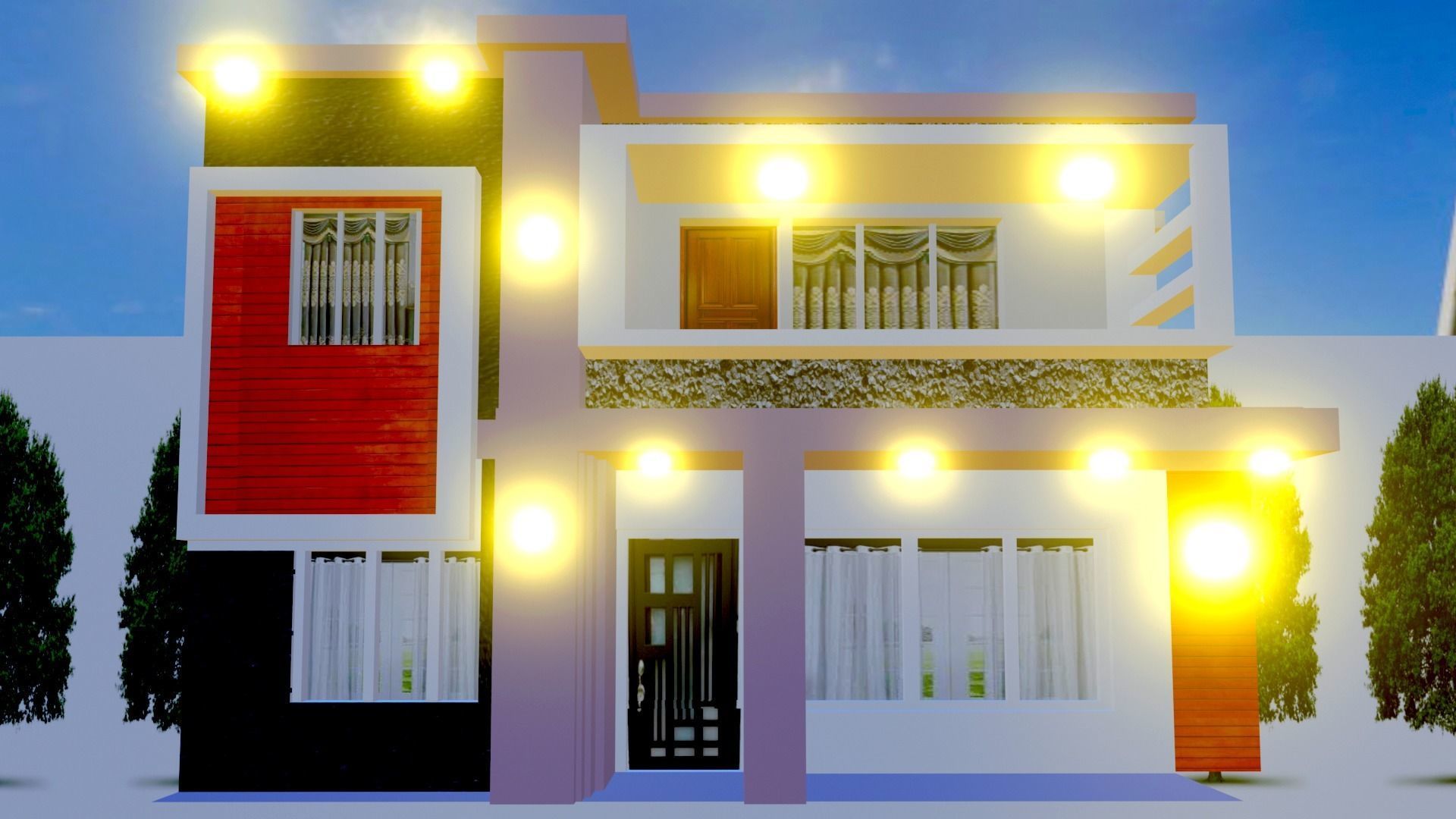 3d animated house with interior desings 3D model | CGTrader