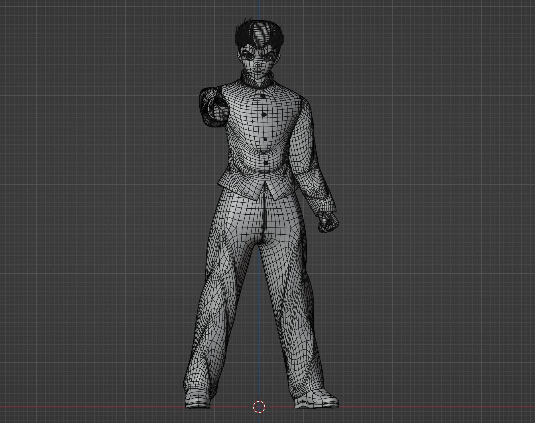 Yusuke Urameshi - YuYu Hakusho 3D model rigged | CGTrader