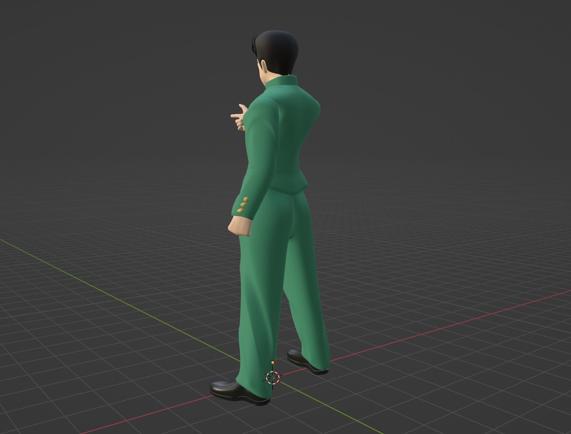 Yusuke Urameshi - YuYu Hakusho 3D model rigged | CGTrader