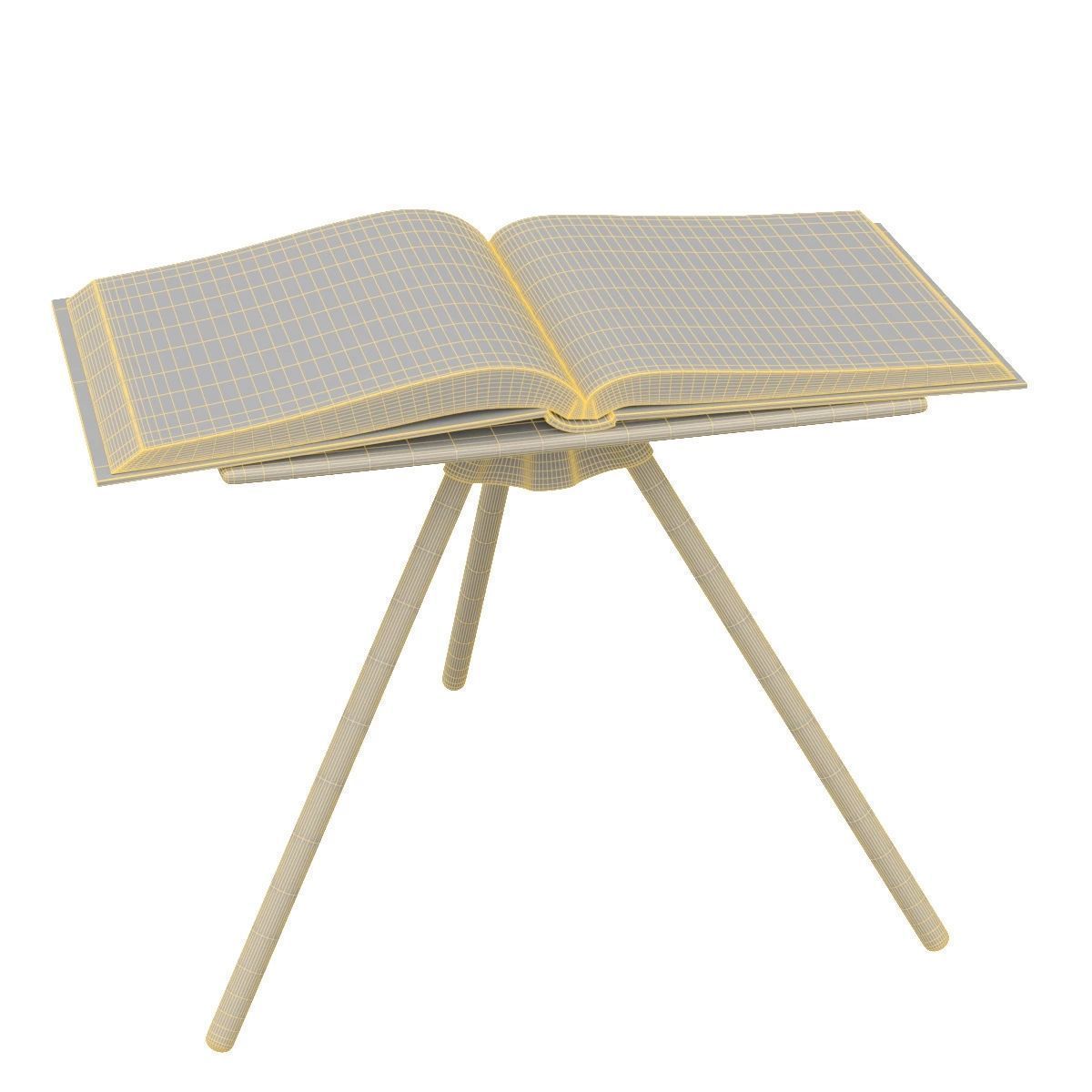Lounge open book with tripod 3D model | CGTrader