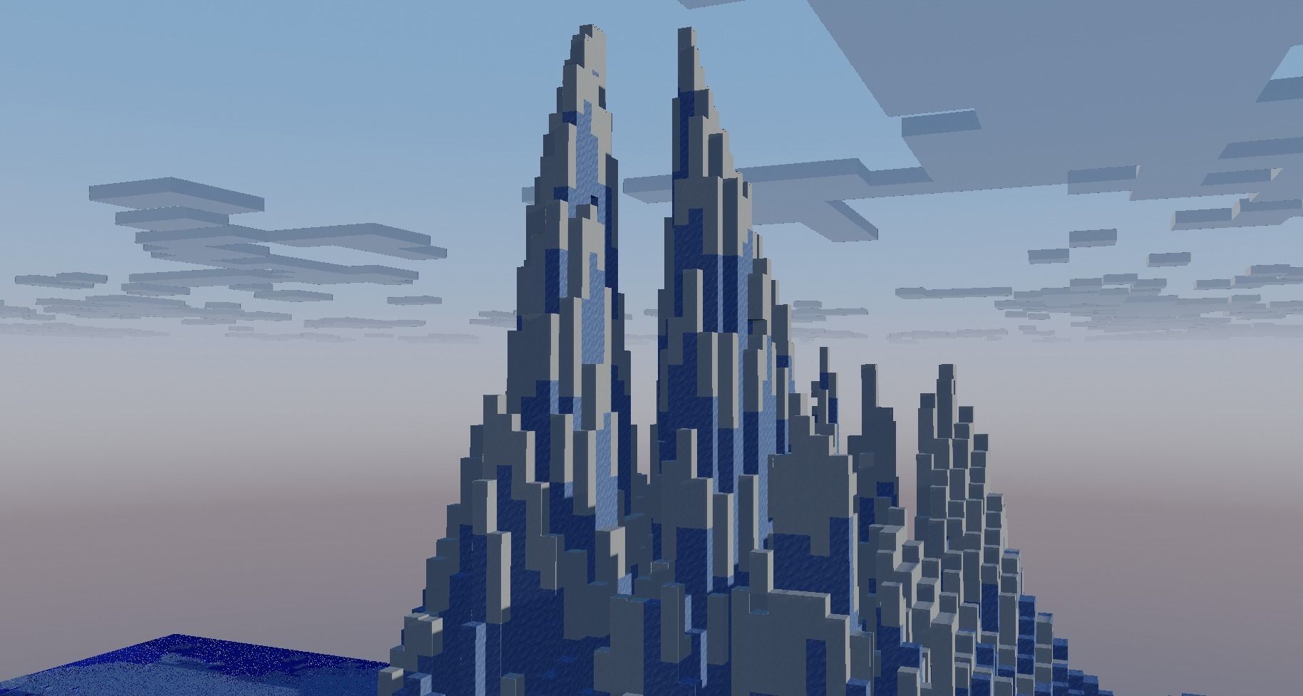 Minecraft Dynamic Ice Landscape 3D model | CGTrader