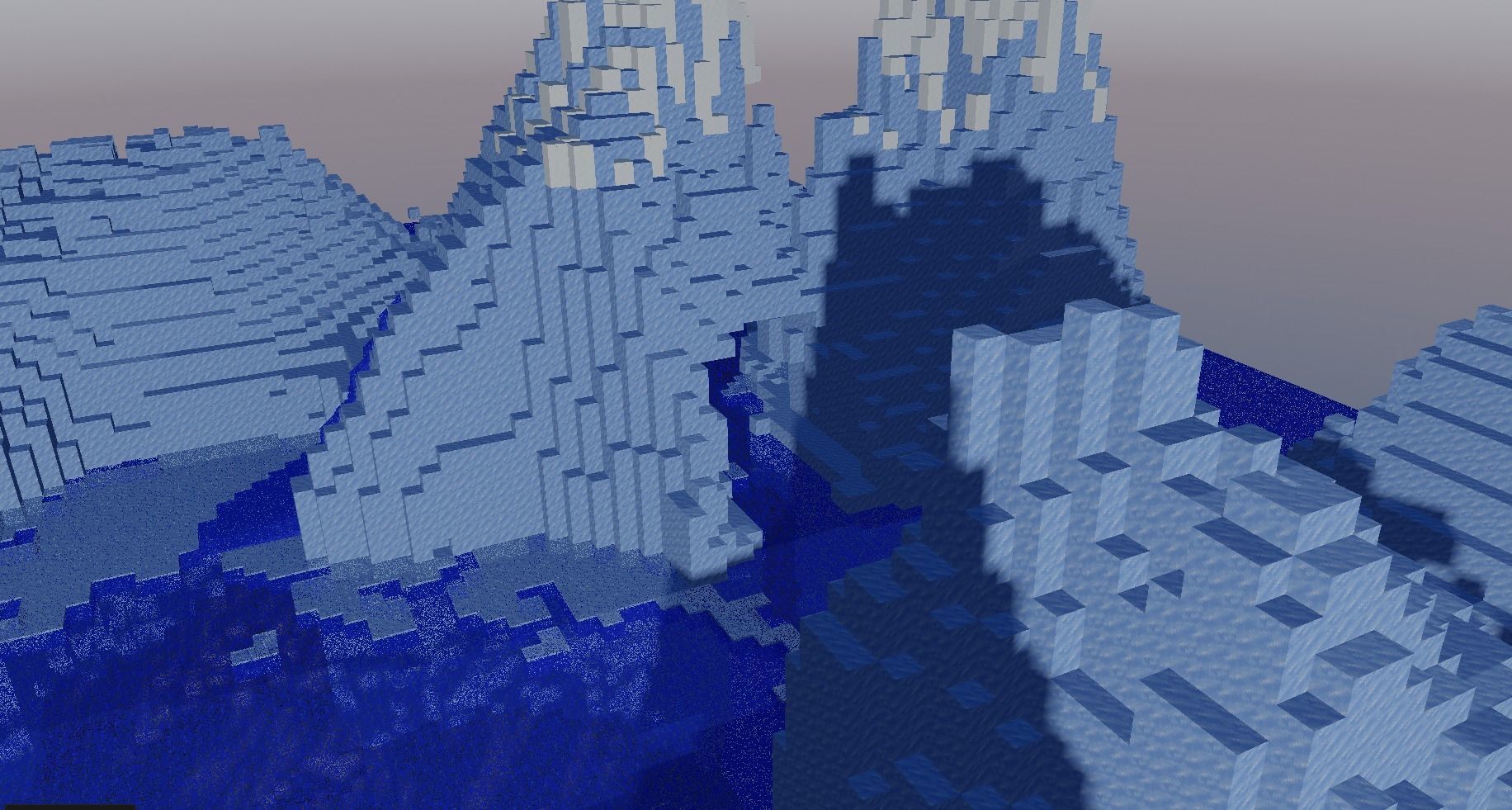 Minecraft Dynamic Ice Landscape 3D model | CGTrader
