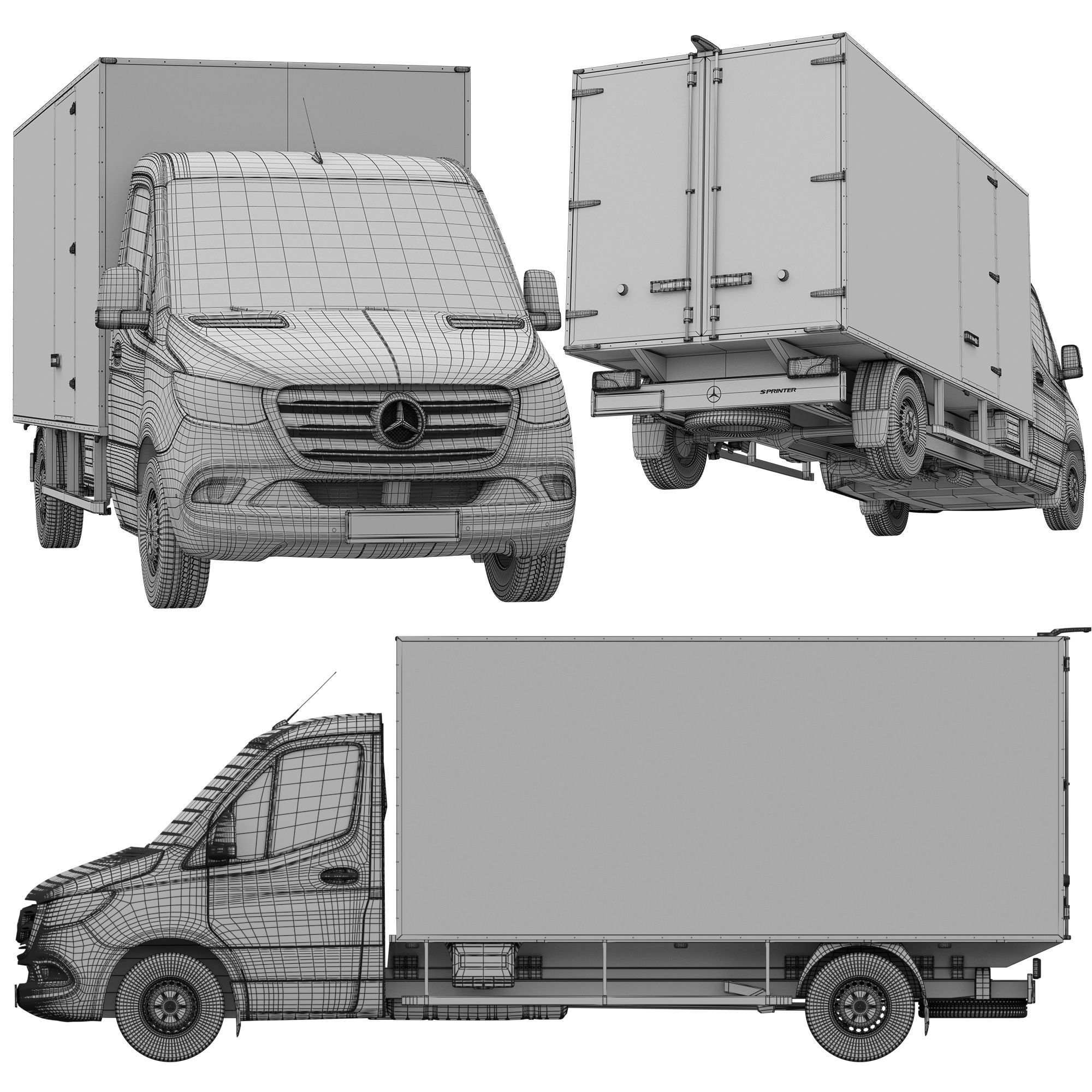 Mercedes-Benz Sprinter Isothermal L3 3D model | CGTrader