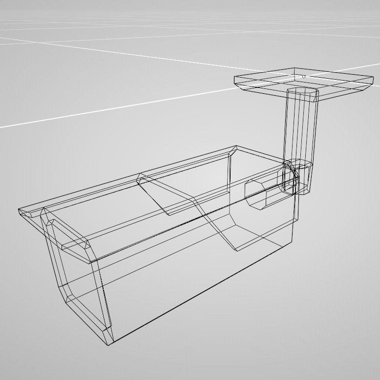 3D model Security Camera CCTV - Low Poly VR AR 3D Model Game Ready ...