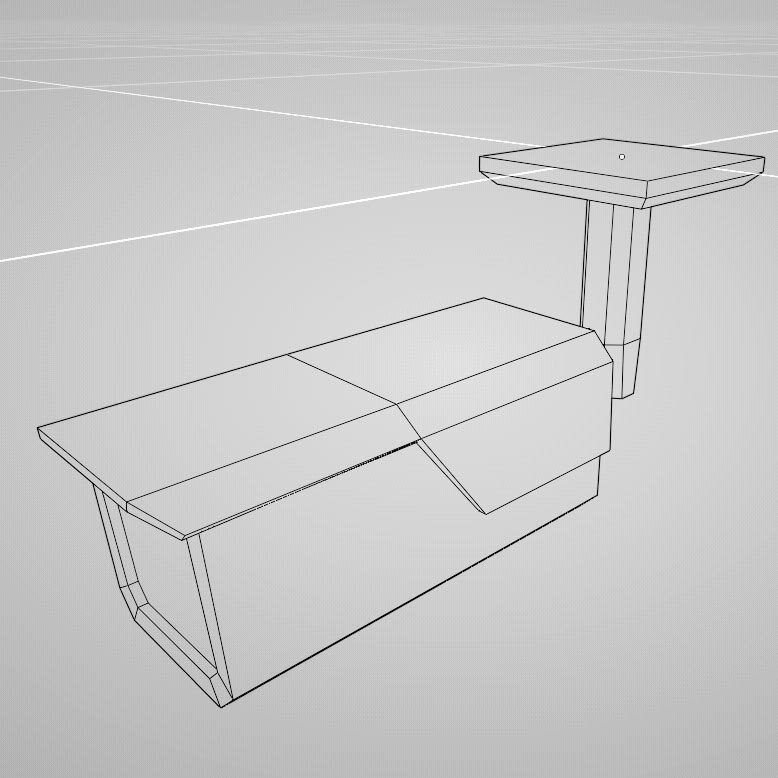 3d Model Security Camera Cctv Low Poly Vr Ar 3d Model Game Ready