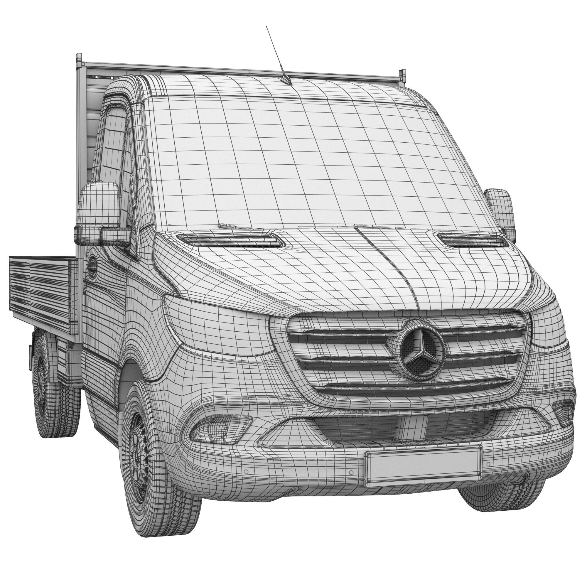 Mercedes-Benz Sprinter Chassis Cab L1 3D model | CGTrader