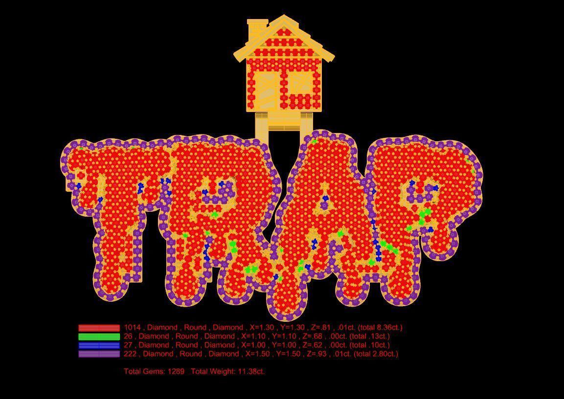 Trap House Pendant 3D model | CGTrader