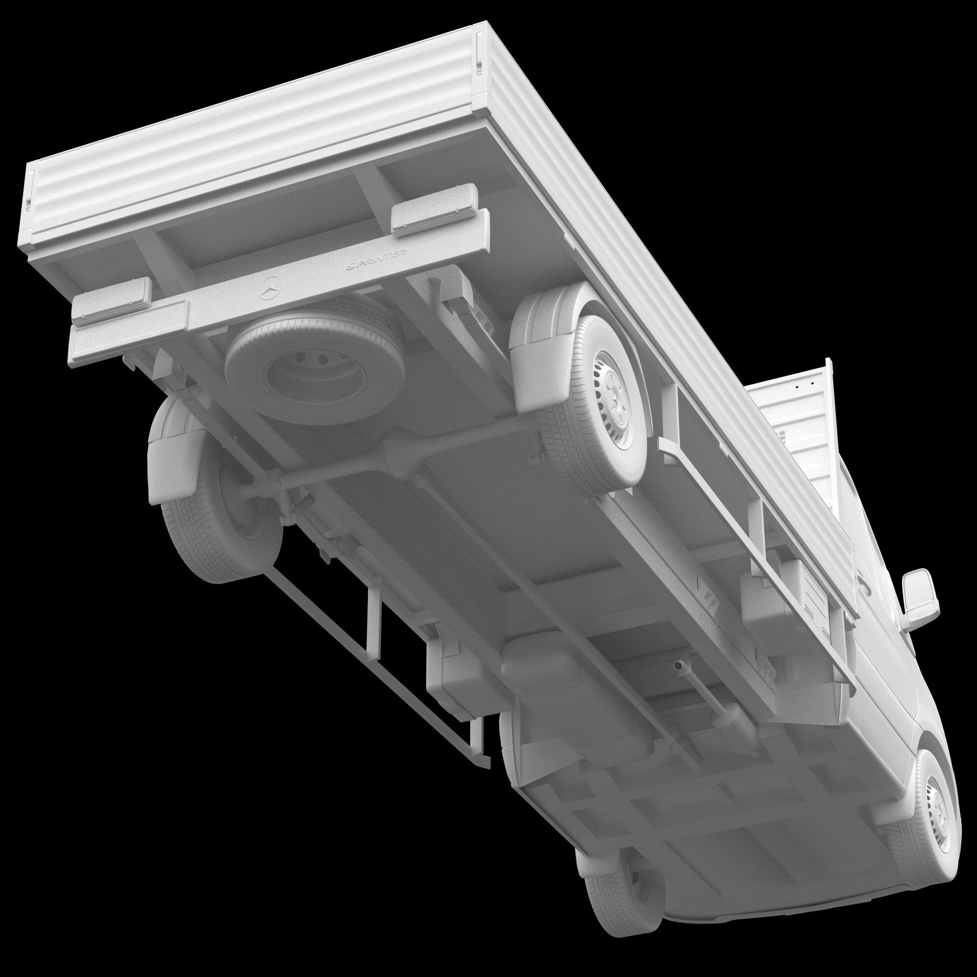 Mercedes-Benz Sprinter Chassis Cab L3 3D model | CGTrader