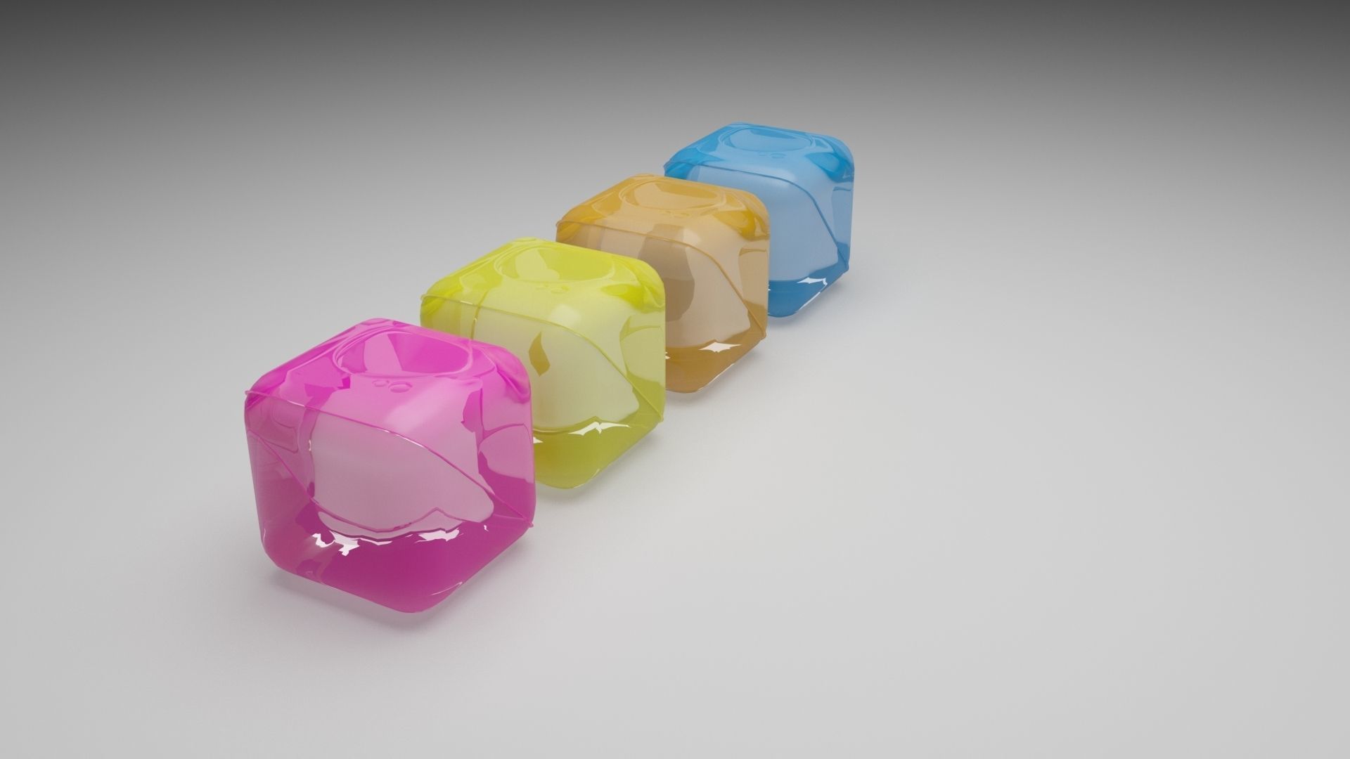 Plastic Ice Cubes 3D model | CGTrader