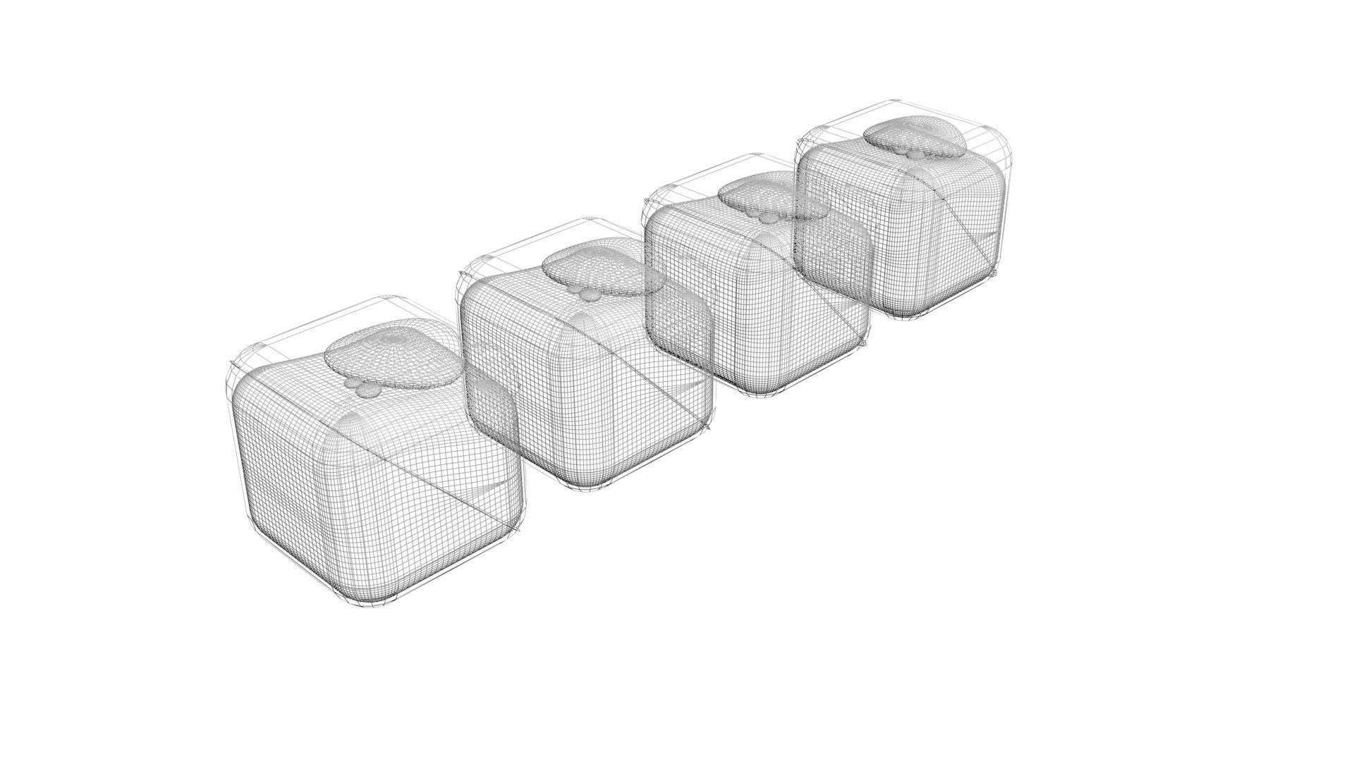 Plastic Ice Cubes 3D model | CGTrader