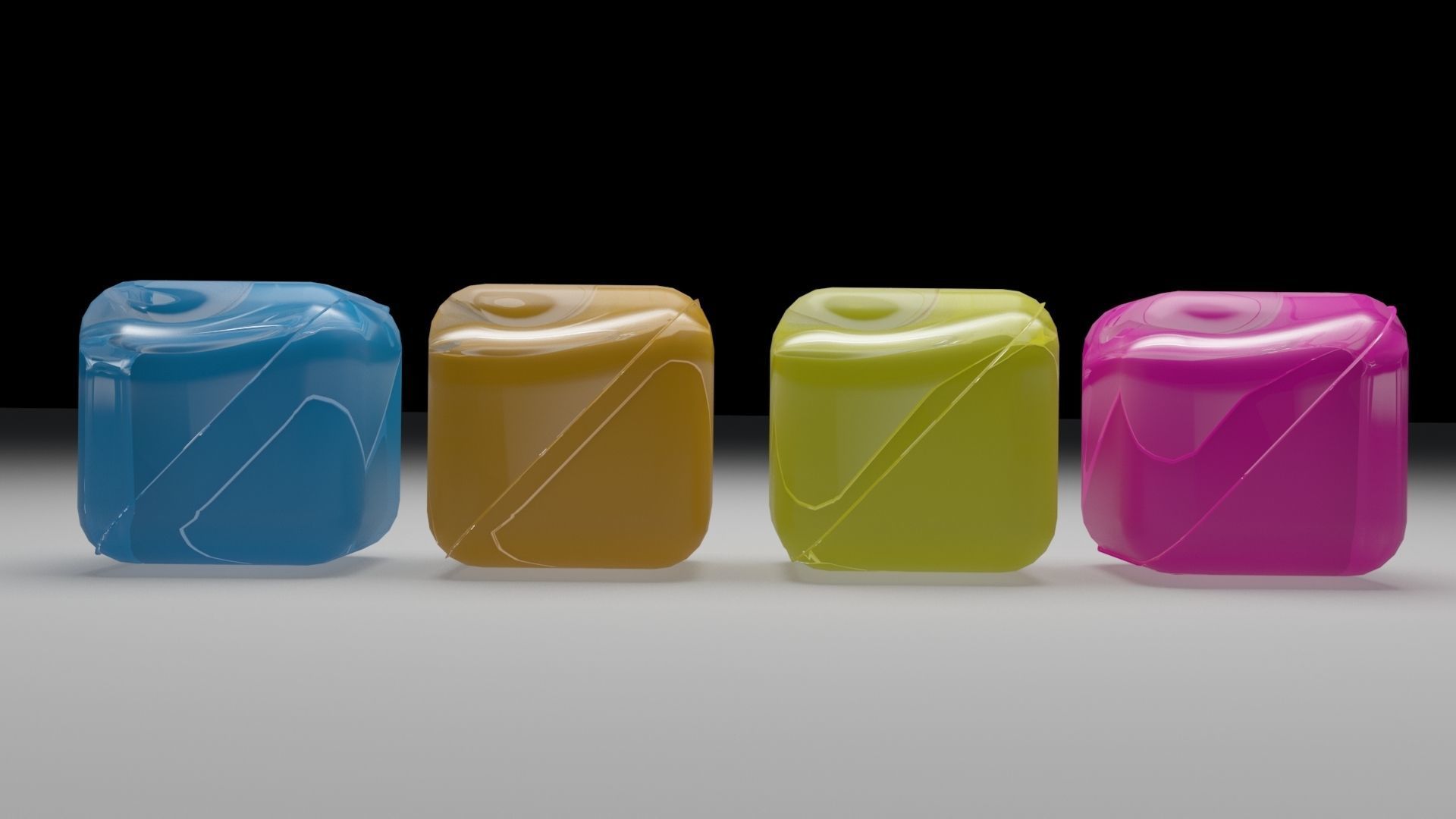 Plastic Ice Cubes 3D model | CGTrader