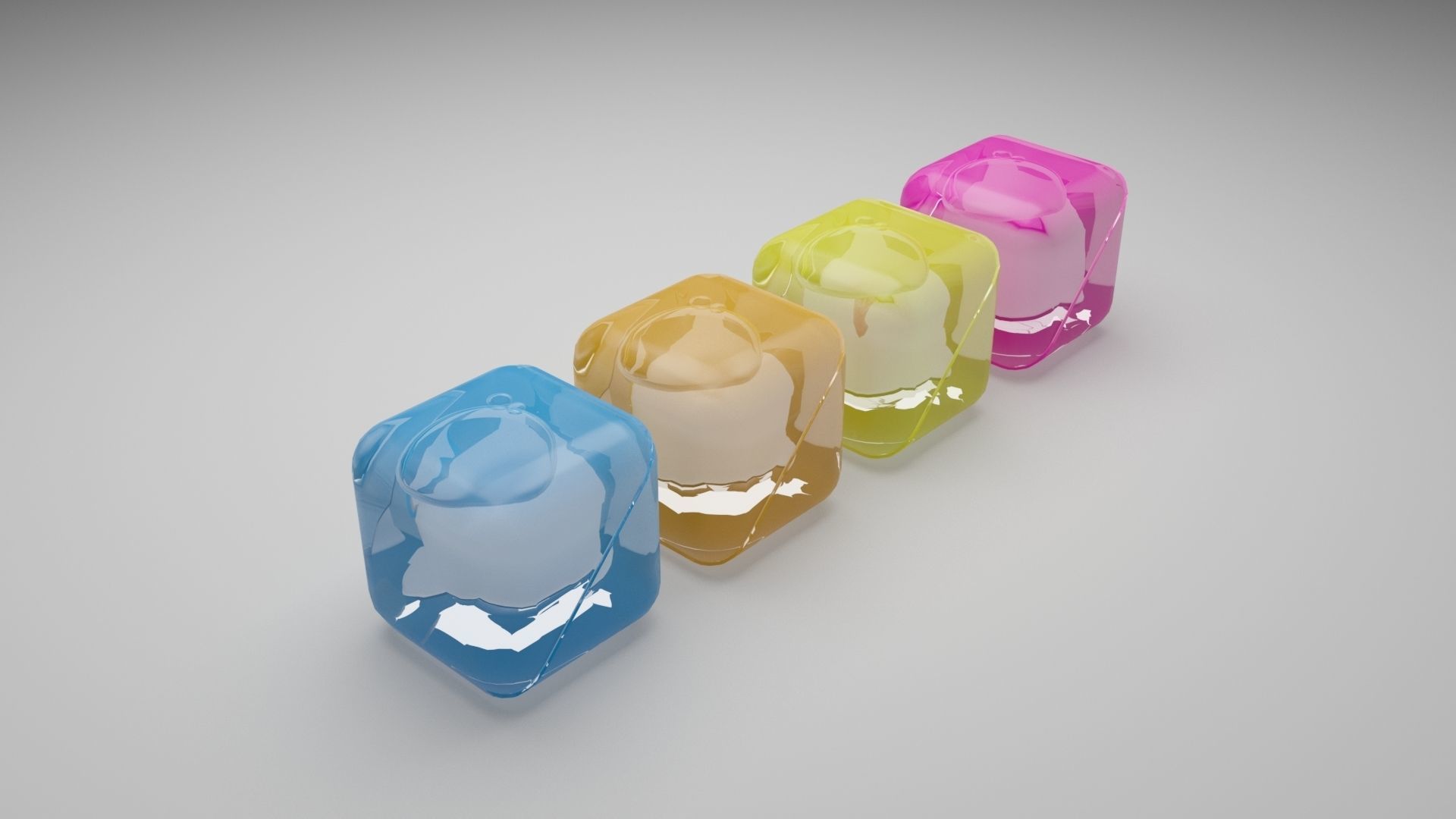 Plastic Ice Cubes 3D model | CGTrader