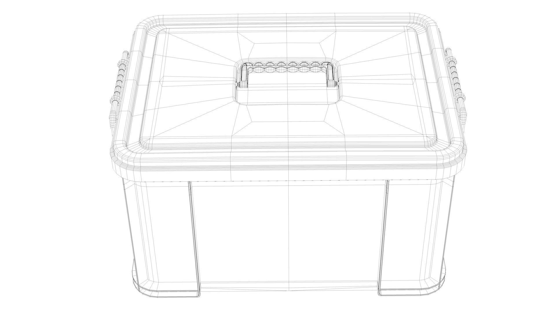 Plastic Storage Box 1 3D model | CGTrader