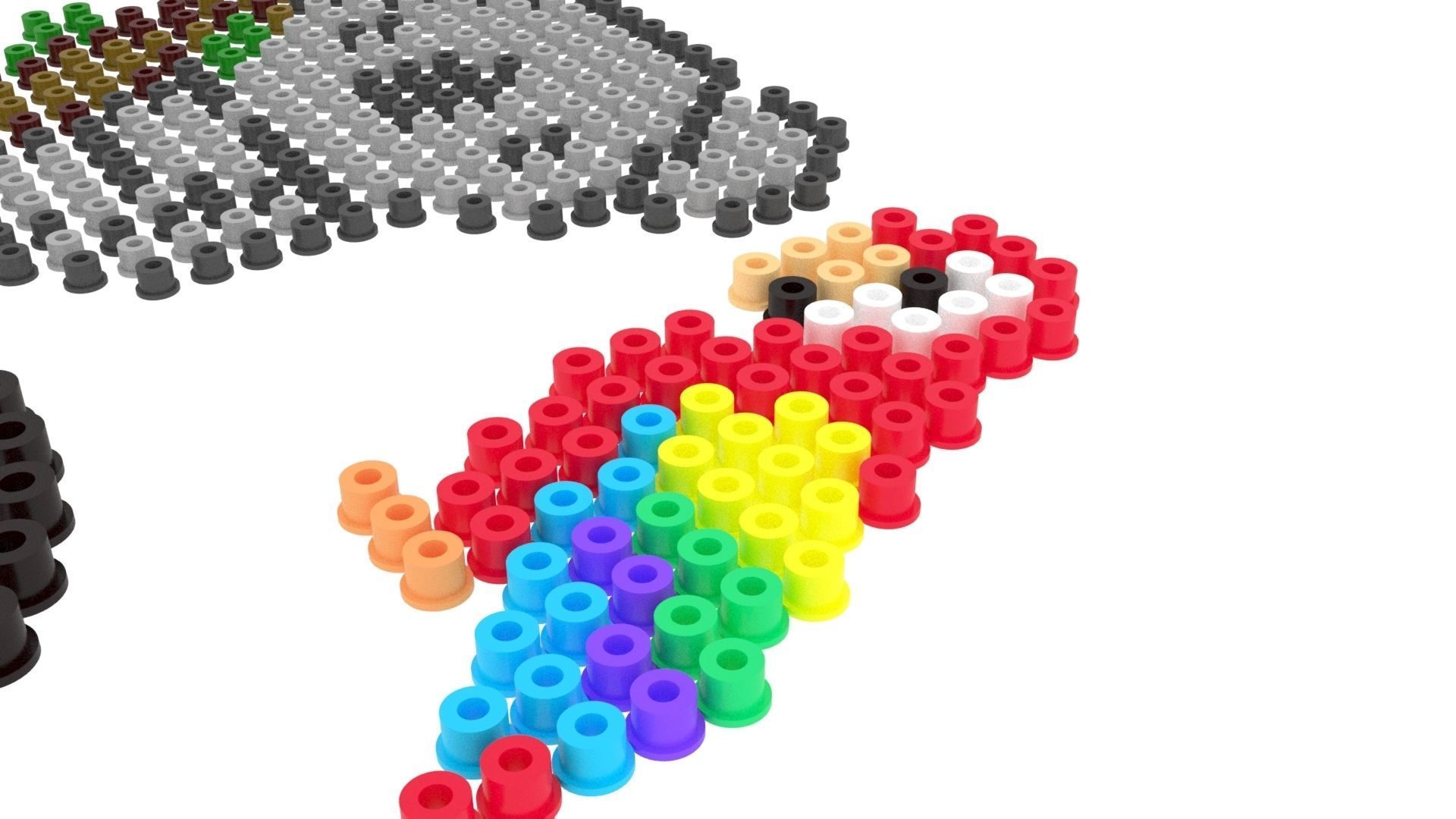 Hama Beads Crafts 3D model | CGTrader