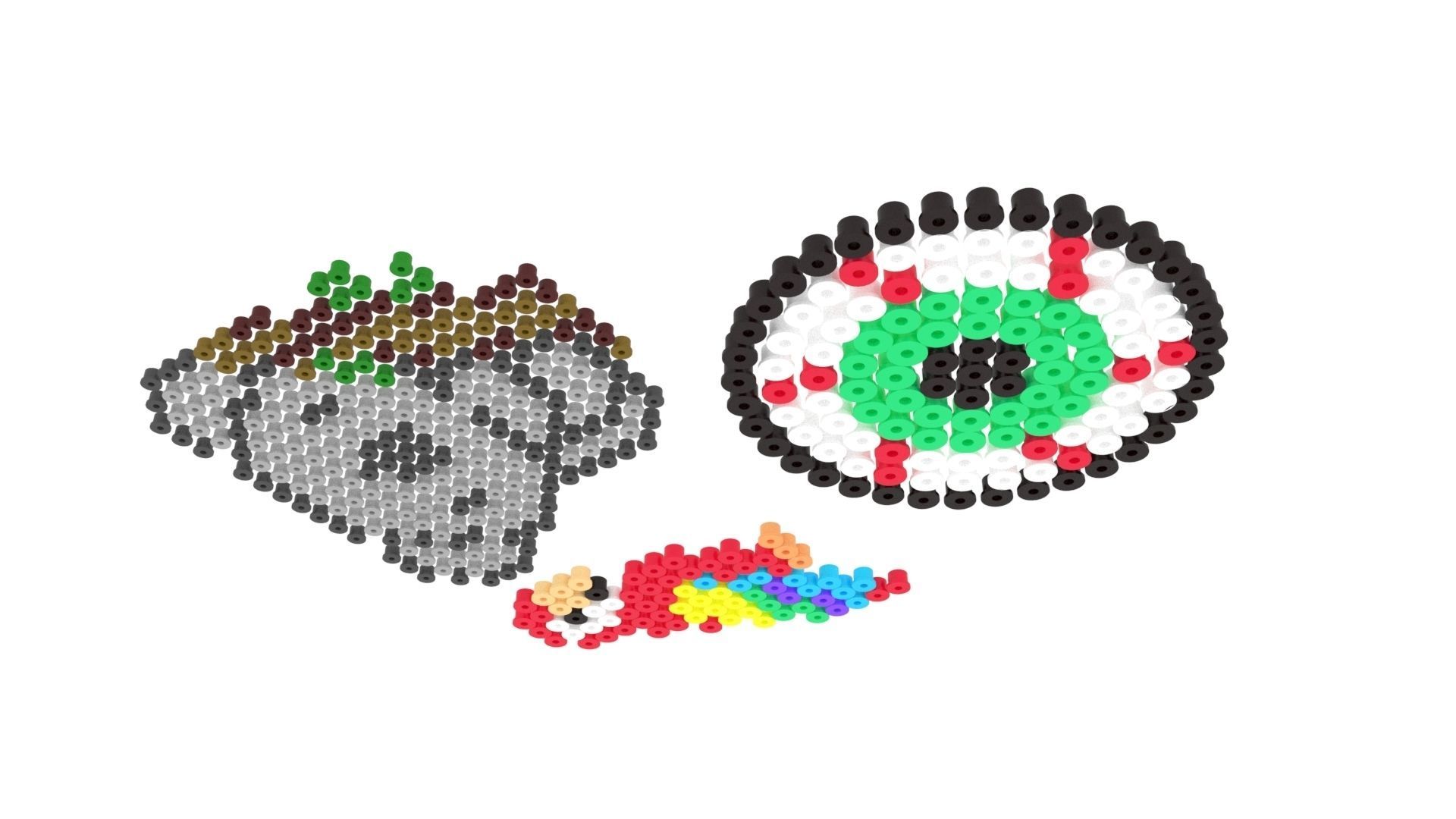 Hama Beads Crafts 3D model | CGTrader
