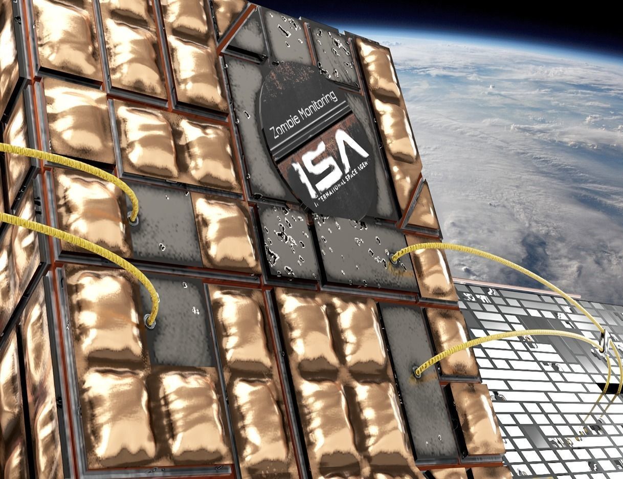 Post Apocalyptic Sci-fi Damaged Satellite 3D model | CGTrader