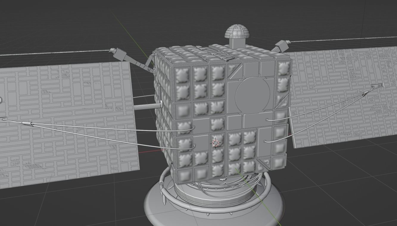 Post Apocalyptic Sci-fi Damaged Satellite 3D model | CGTrader