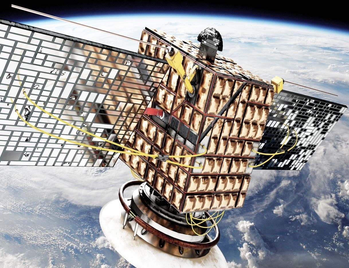 Post Apocalyptic Sci-fi Damaged Satellite 3D model | CGTrader