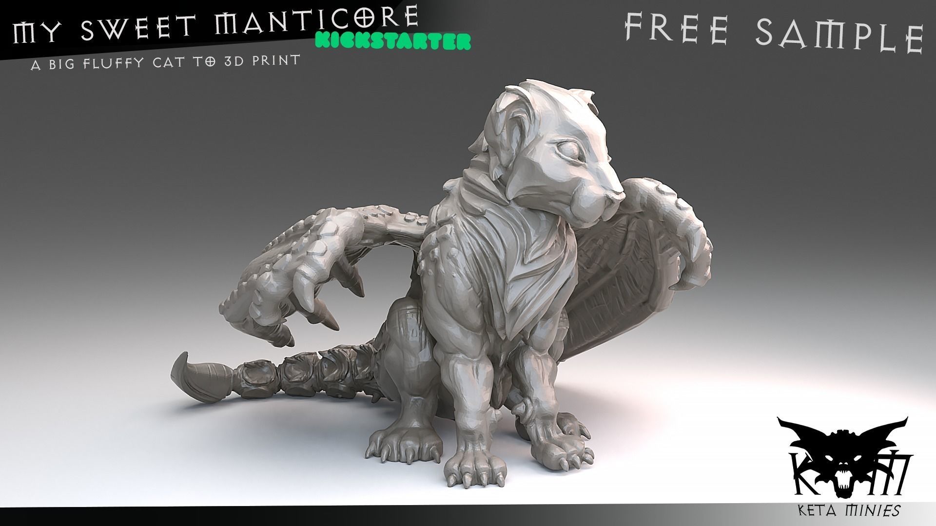 Manticore Cub - Sample from My sweet manticore free 3D model 3D ...