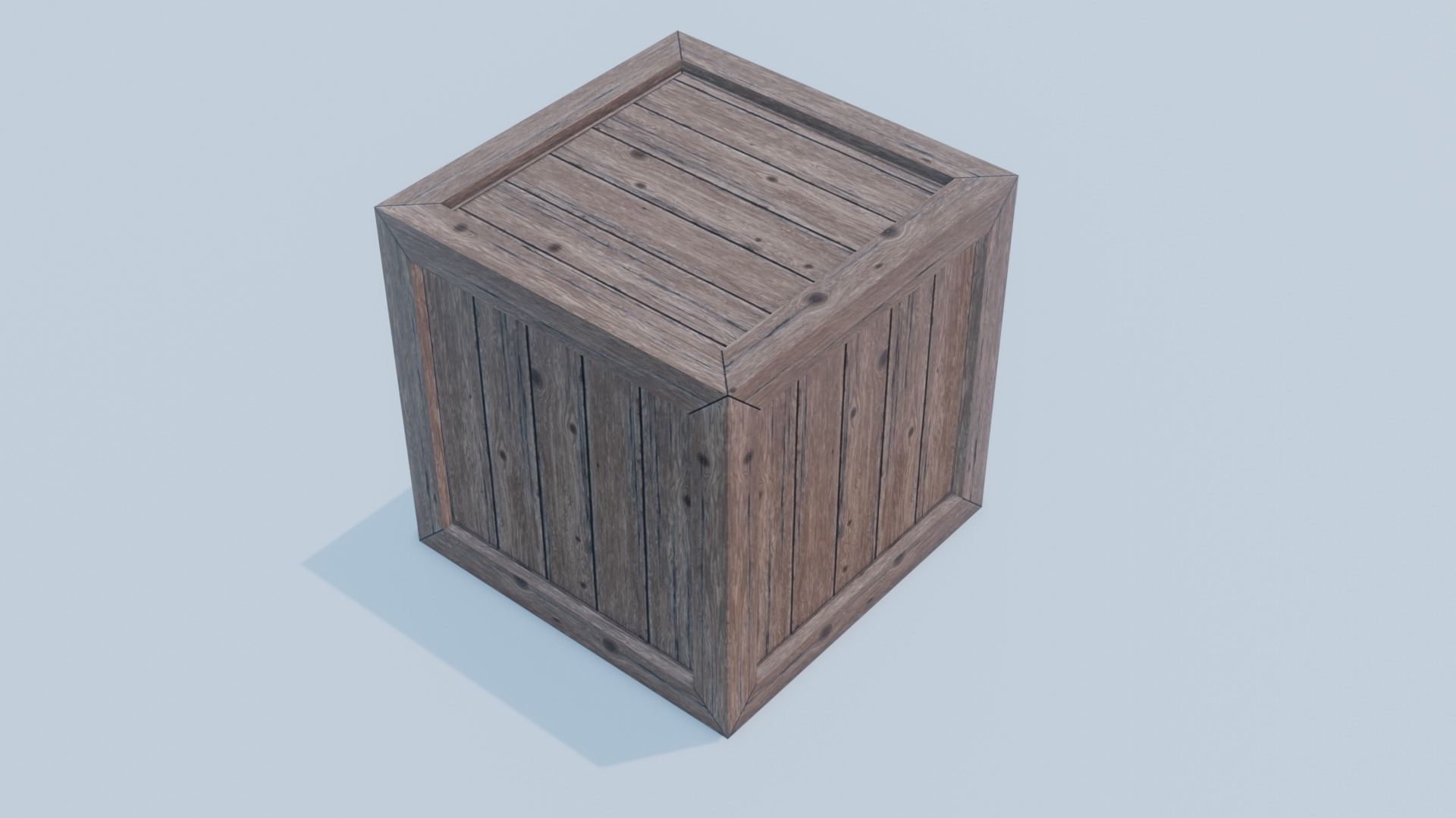 Wooden Box Crate free 3D model | CGTrader