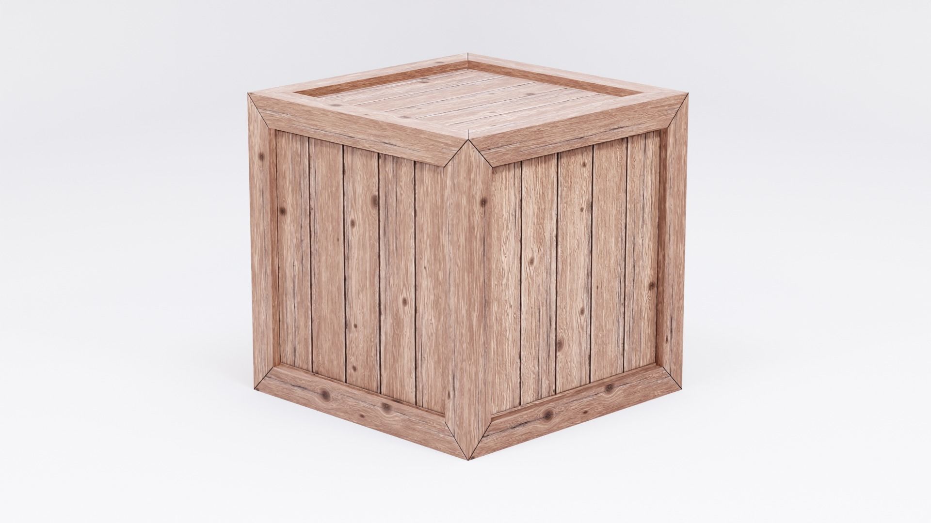 Wooden Box Crate free 3D model | CGTrader