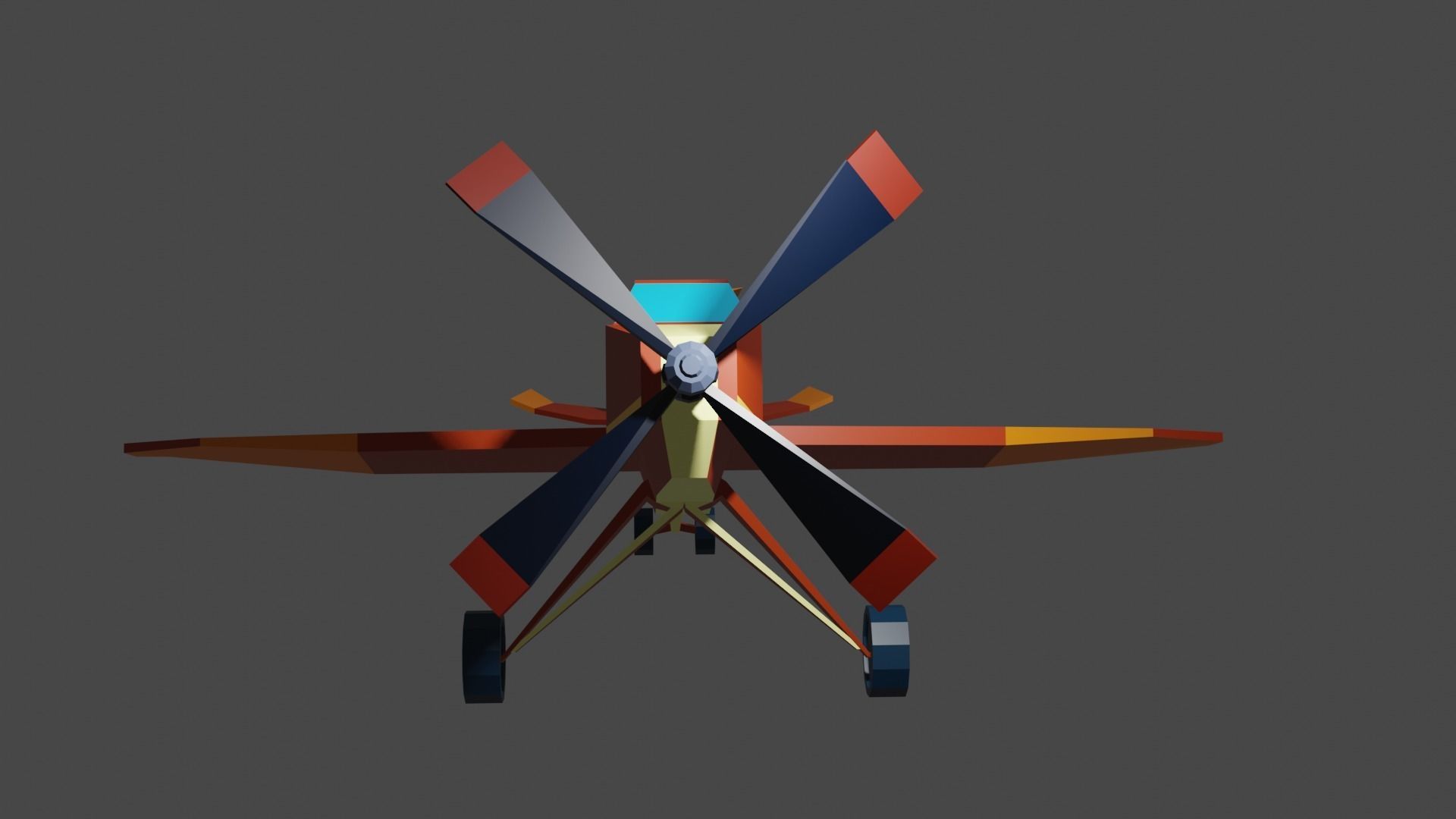 3D model Propeller Airplane VR / AR / low-poly | CGTrader
