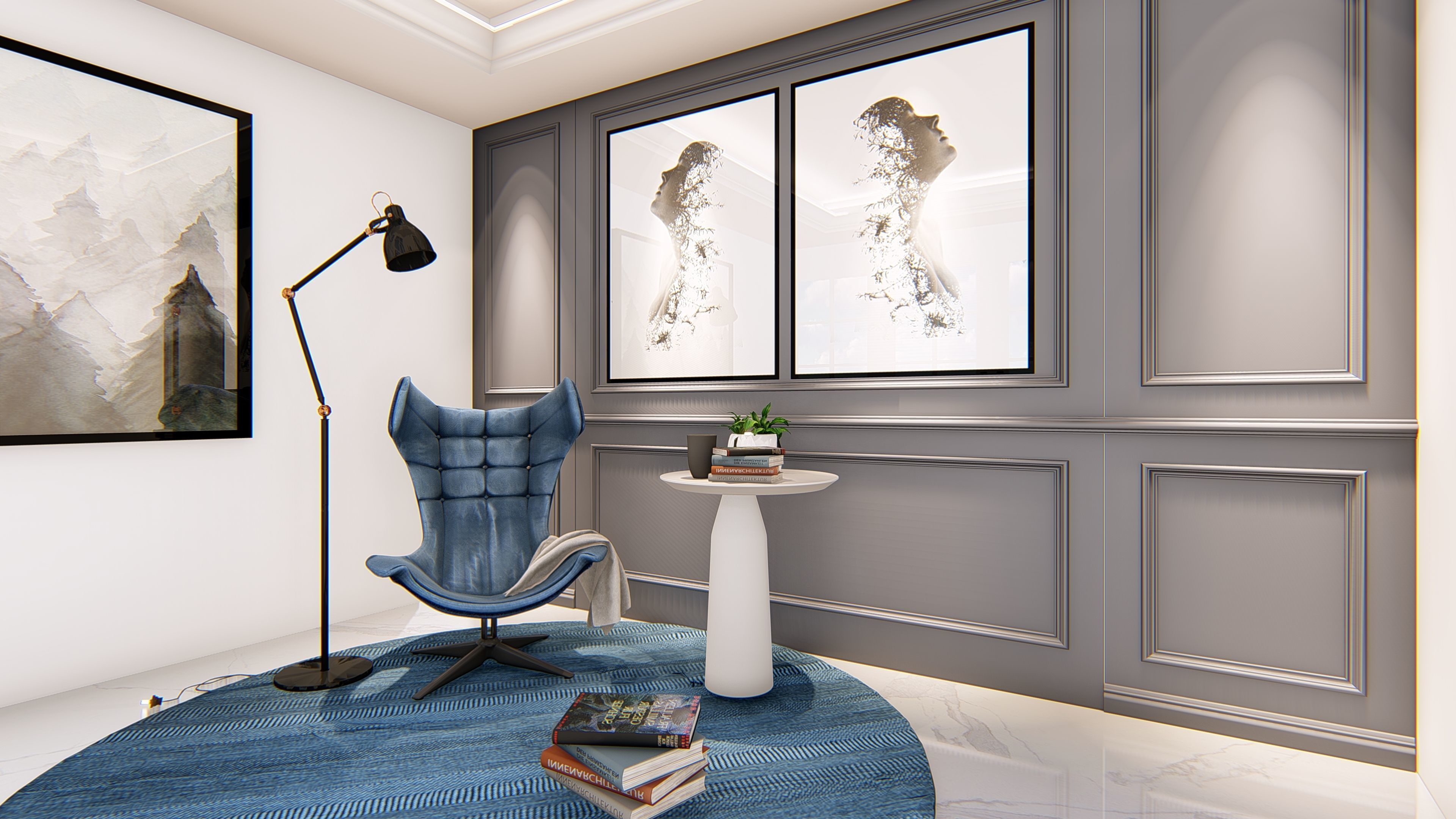 LIVING ROOM CORNER 3D model | CGTrader