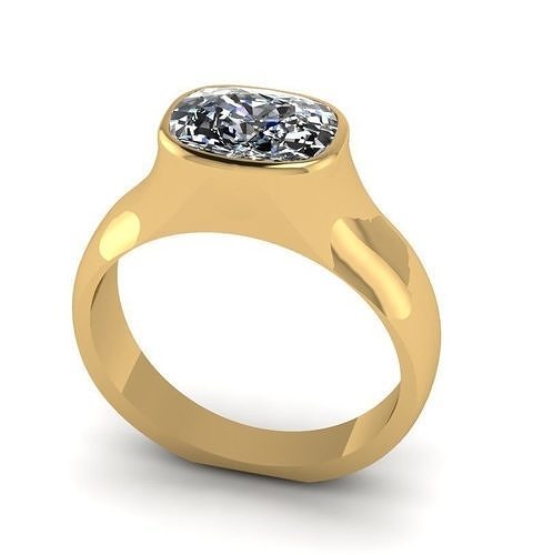 Signet ring 3D model 3D printable | CGTrader
