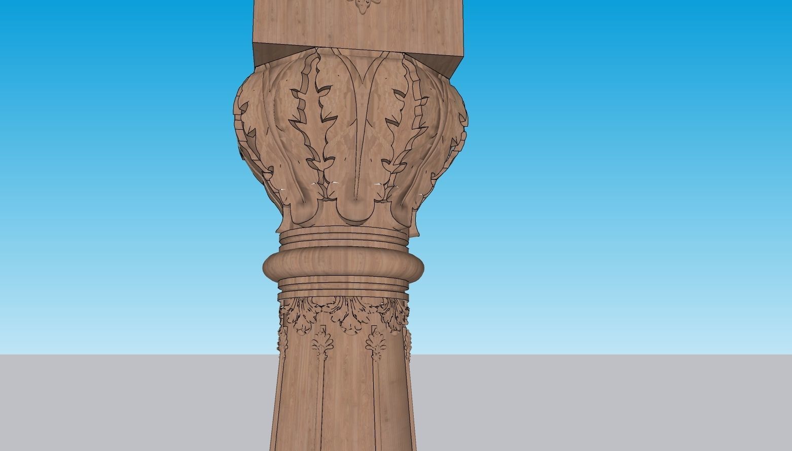 indian jodhpuri stone piller column 3d modal 3D model | CGTrader