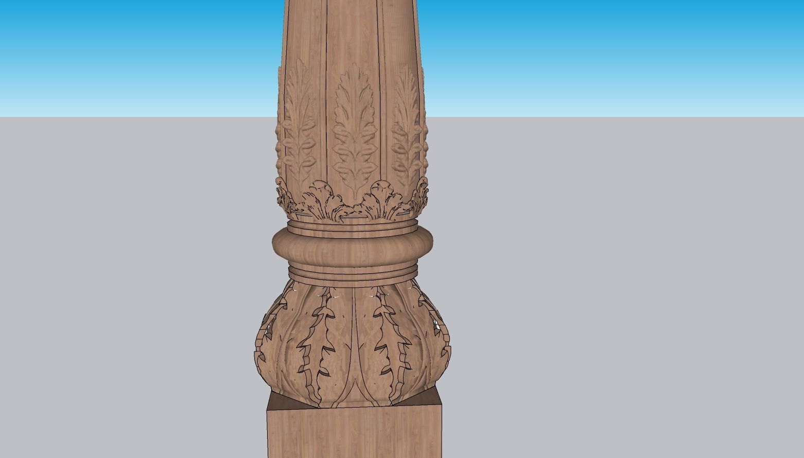 indian jodhpuri stone piller column 3d modal 3D model | CGTrader