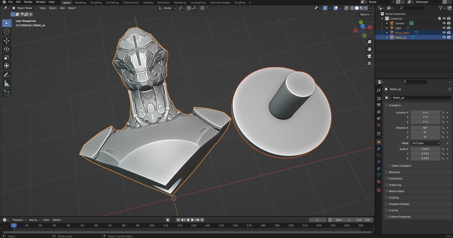 Robot 3D model 3D printable | CGTrader