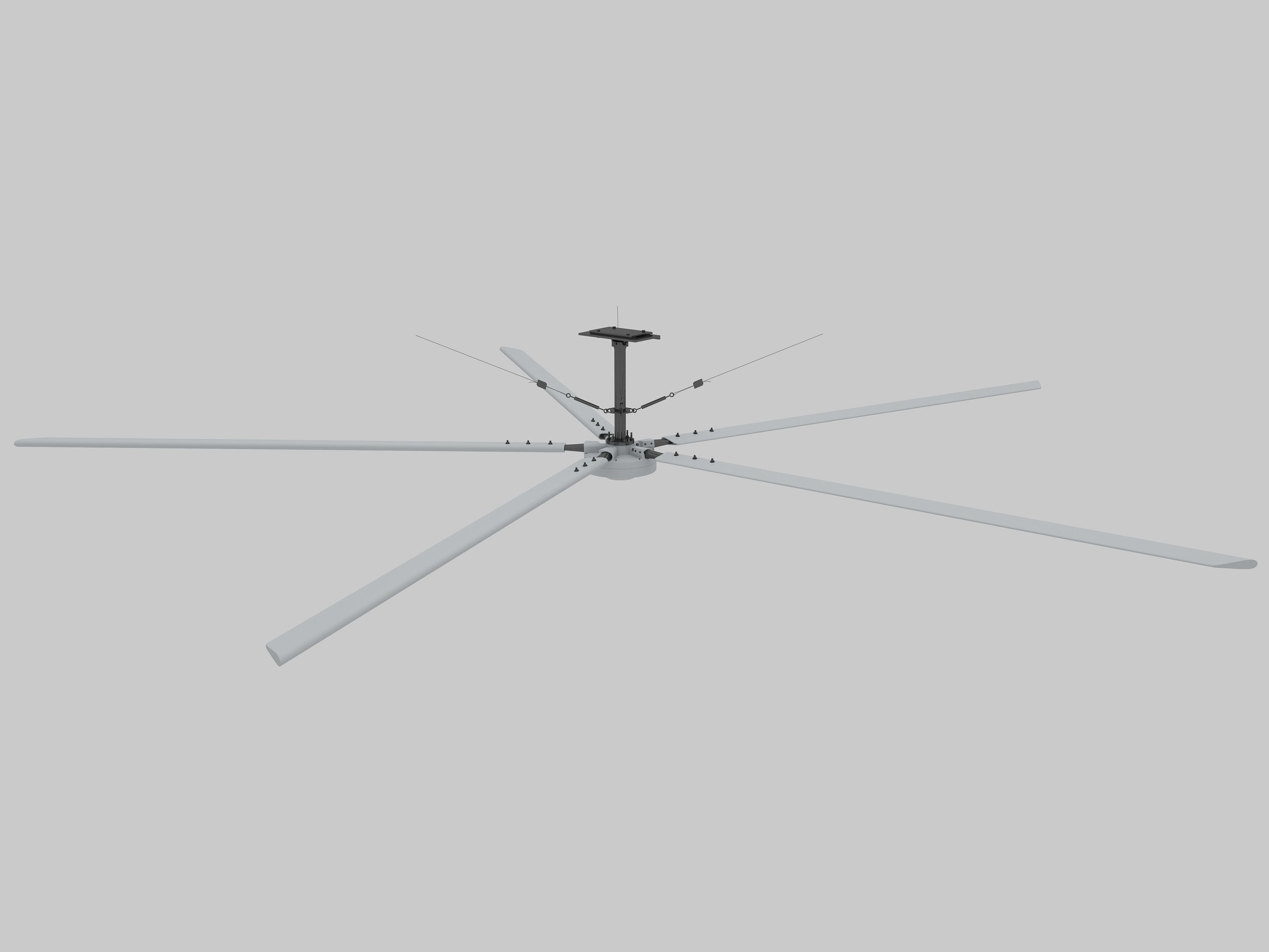 Ceiling Fan - TITAN HVLS FAN 3D model rigged | CGTrader