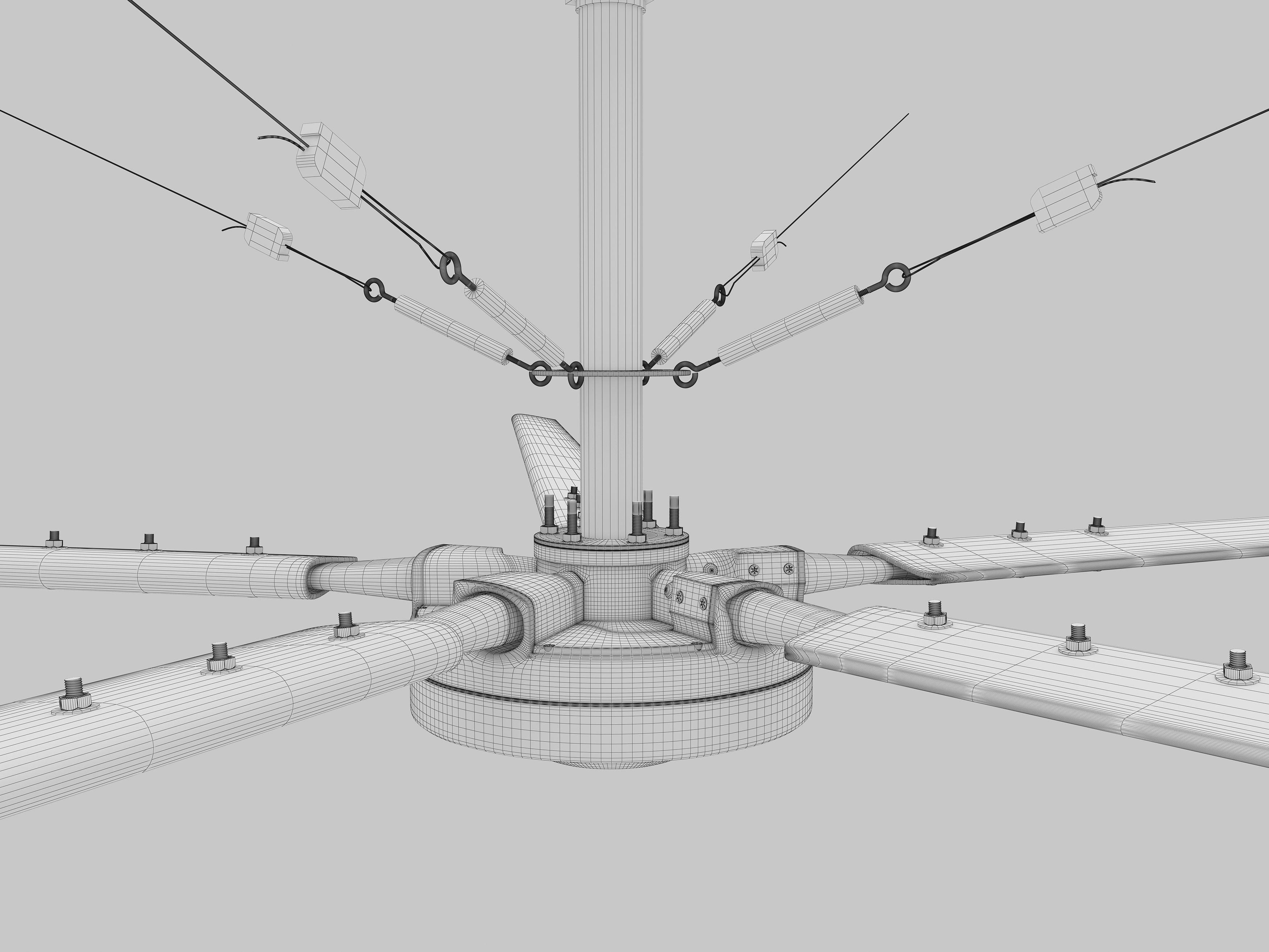 Ceiling Fan - TITAN HVLS FAN 3D model rigged | CGTrader