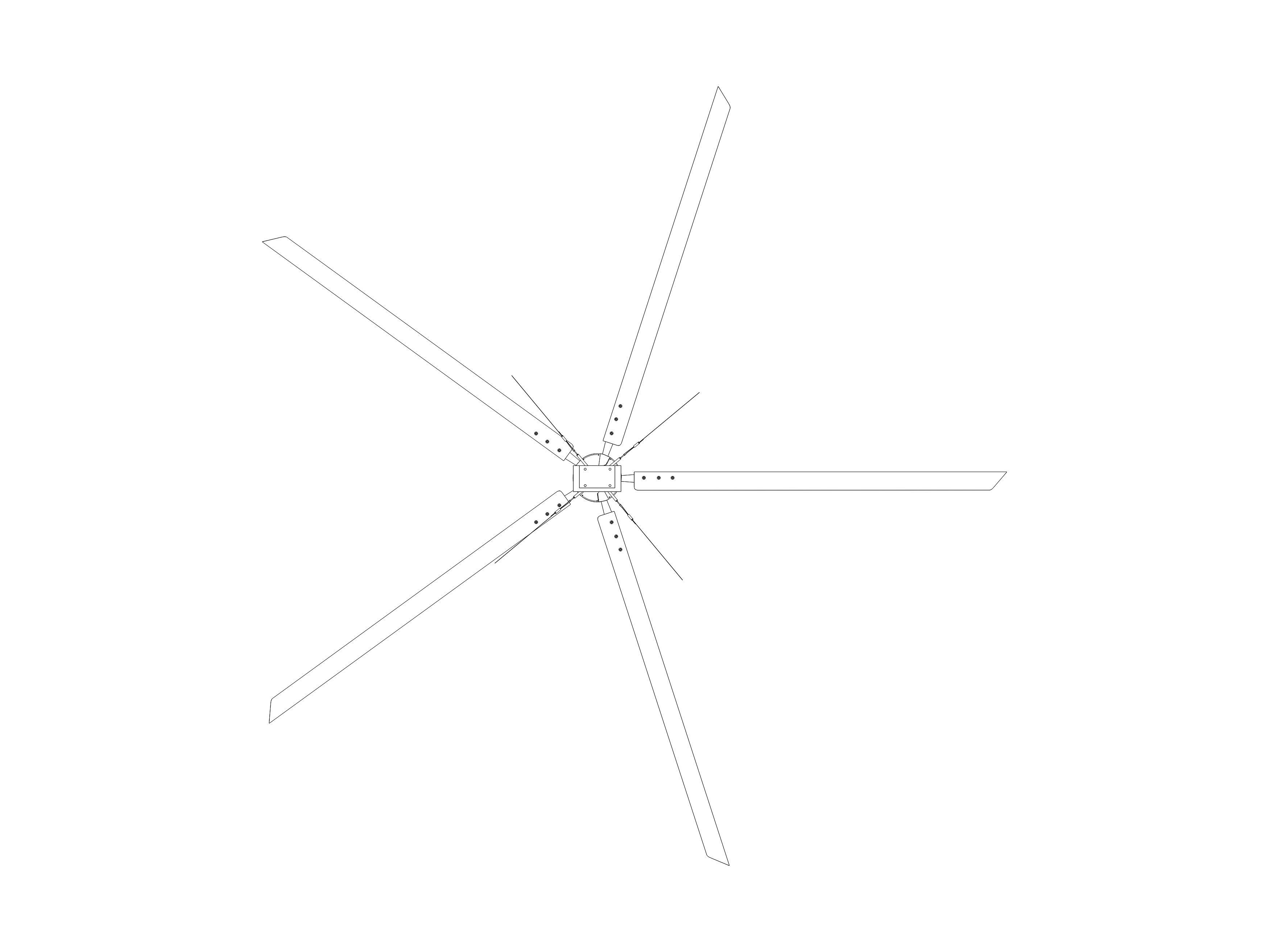 Ceiling Fan - TITAN HVLS FAN 3D model rigged | CGTrader