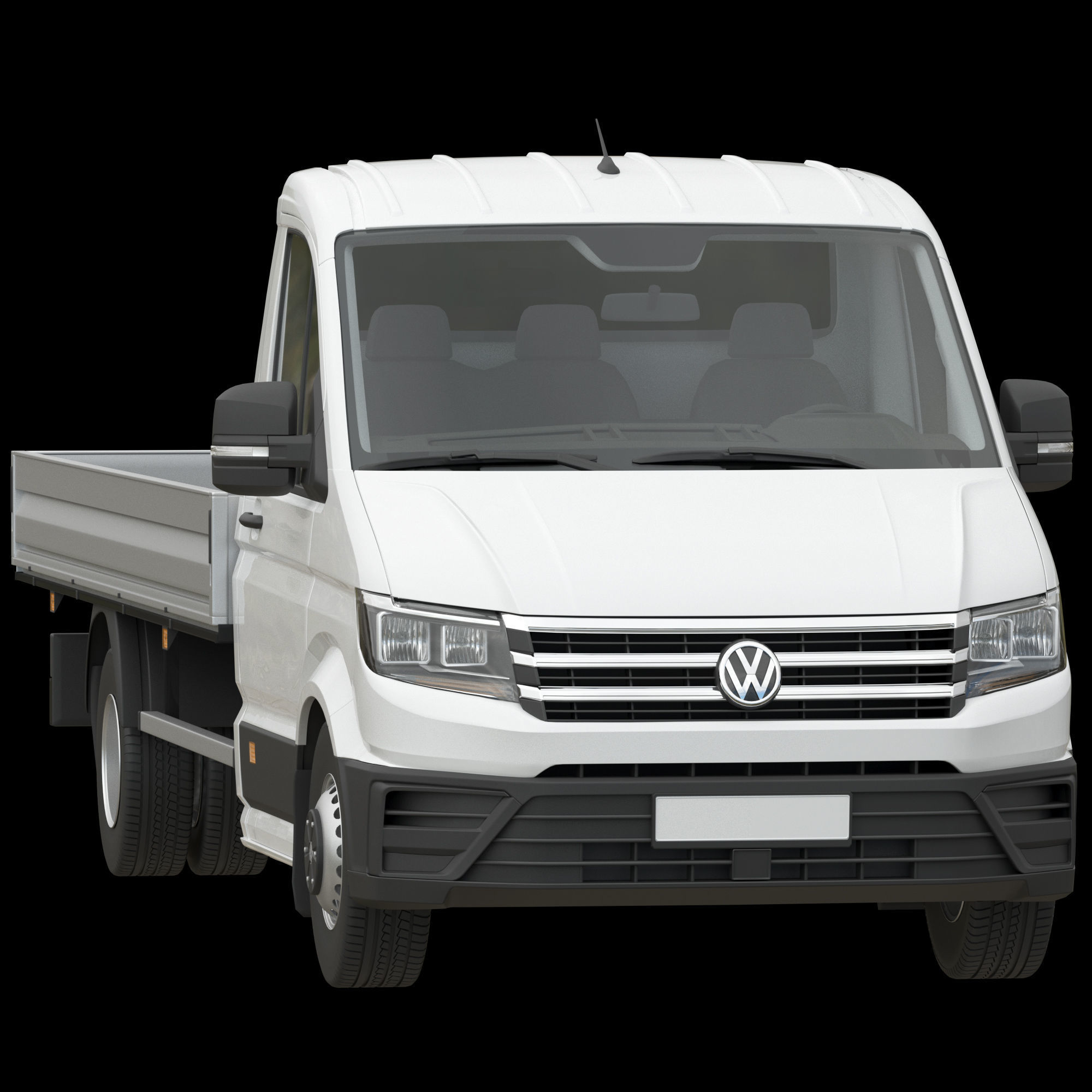 VW Crafter 2 Flatbed Truck MAXI 50 3D model | CGTrader