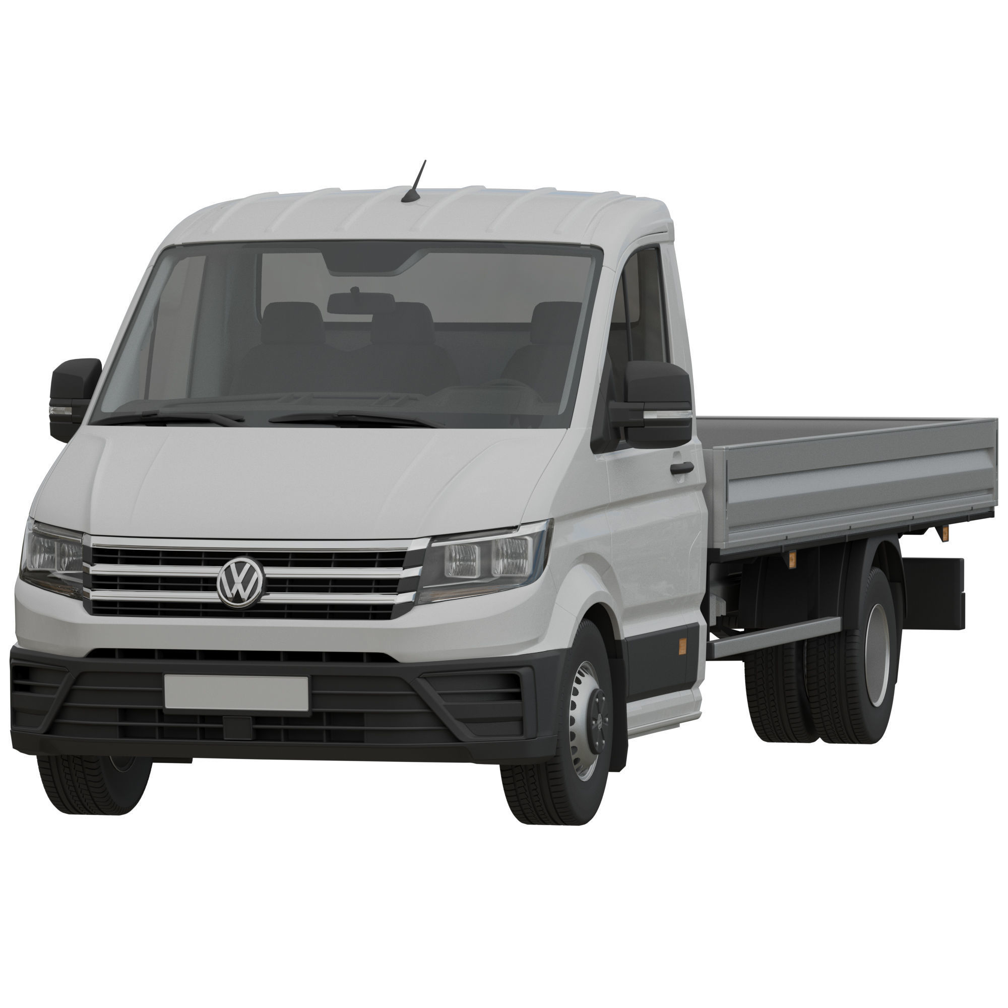 VW Crafter 2 Flatbed Truck MAXI 50 3D model | CGTrader