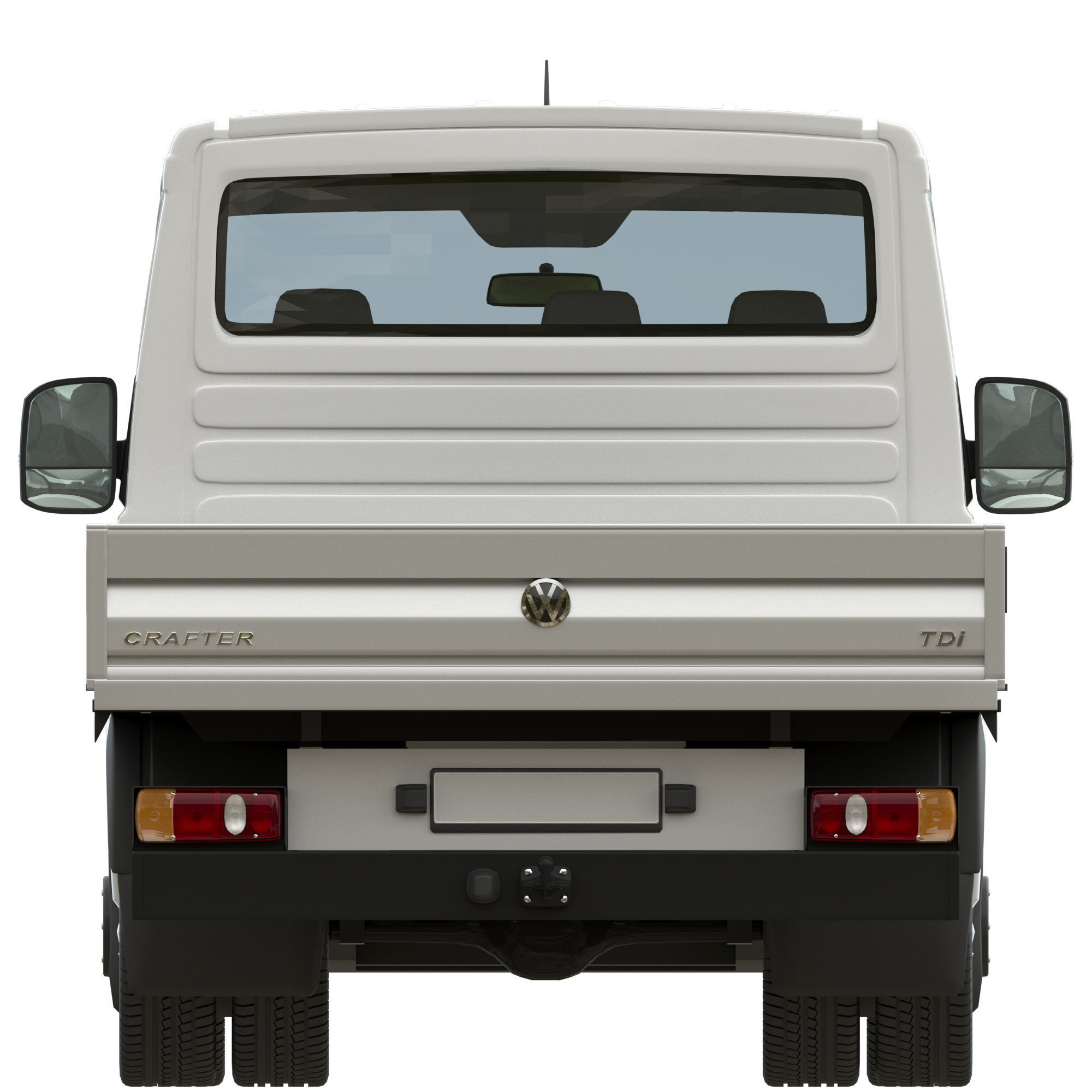 VW Crafter 2 Flatbed Truck MAXI 50 3D model | CGTrader