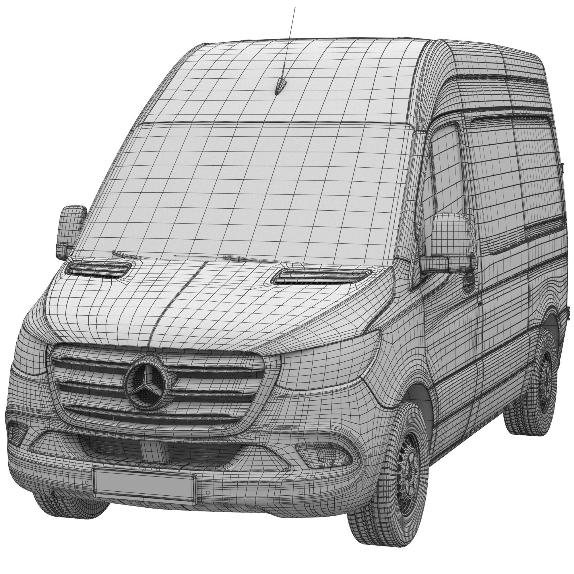 Mercedes-Benz Sprinter L1H2 Van 3D model | CGTrader