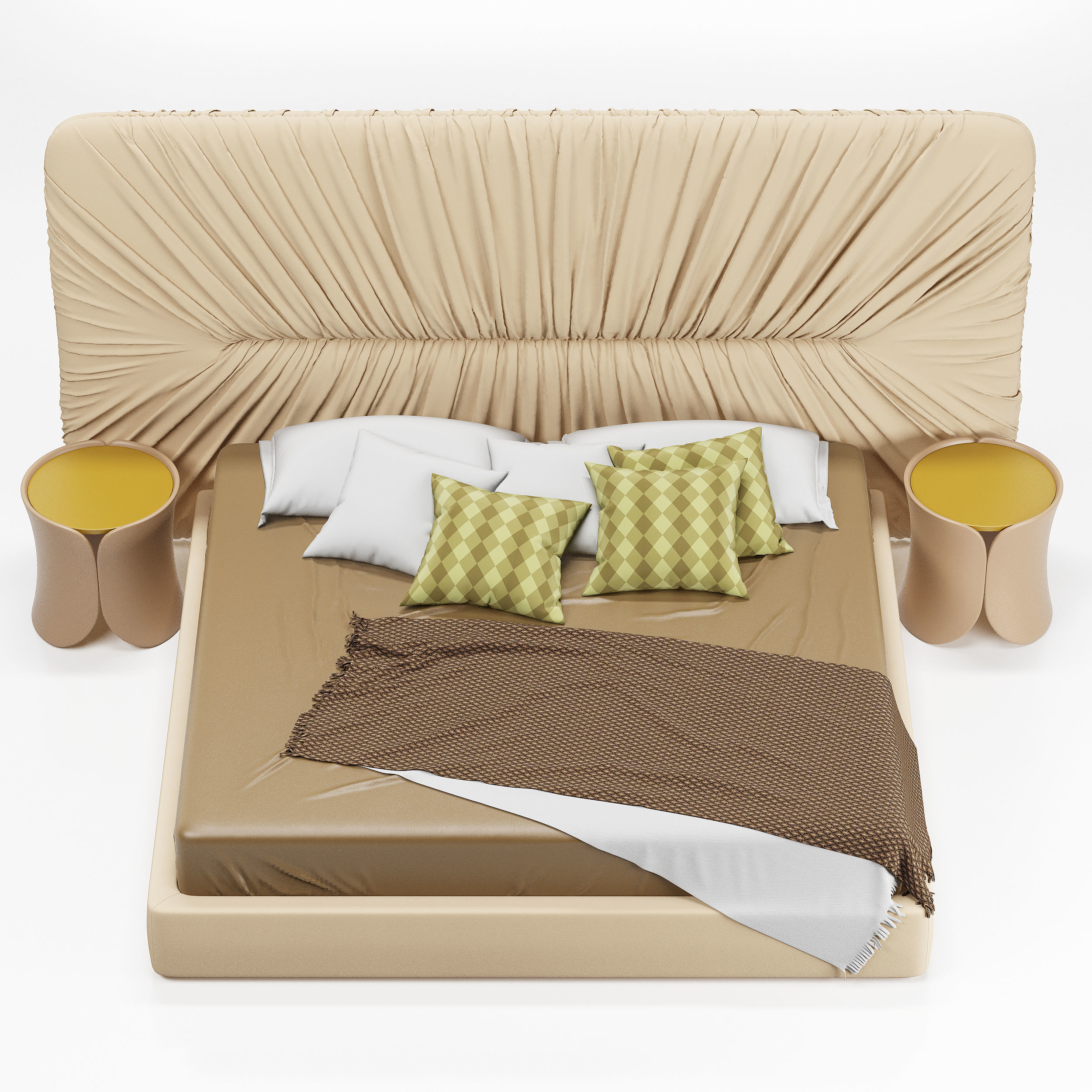 LAURAMERONI DRAPE BED 3D model | CGTrader