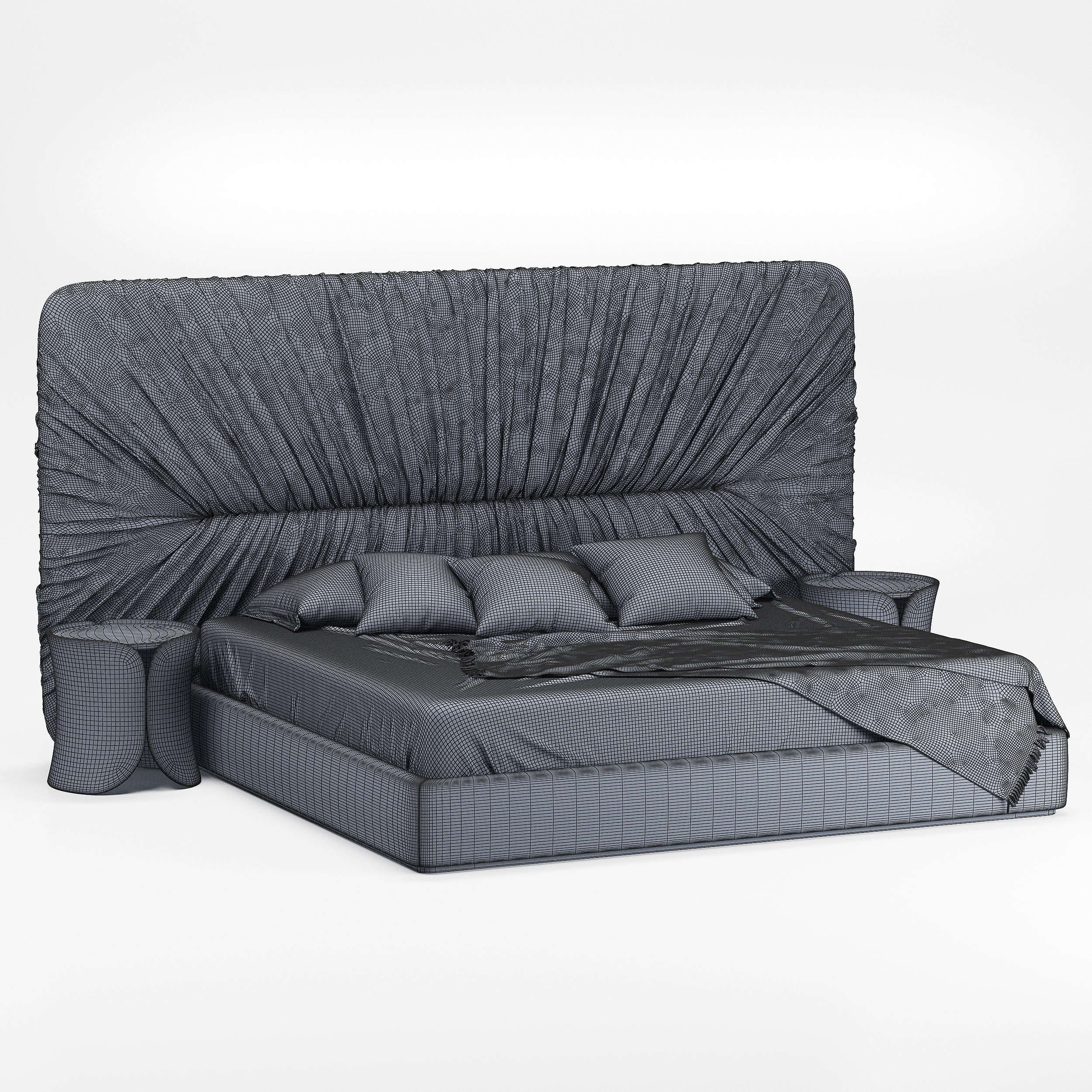 LAURAMERONI DRAPE BED 3D model | CGTrader