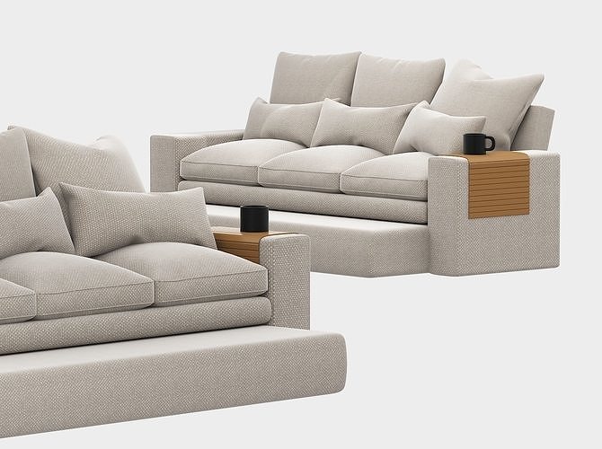 Fabric Modern Sofa 3D model | CGTrader