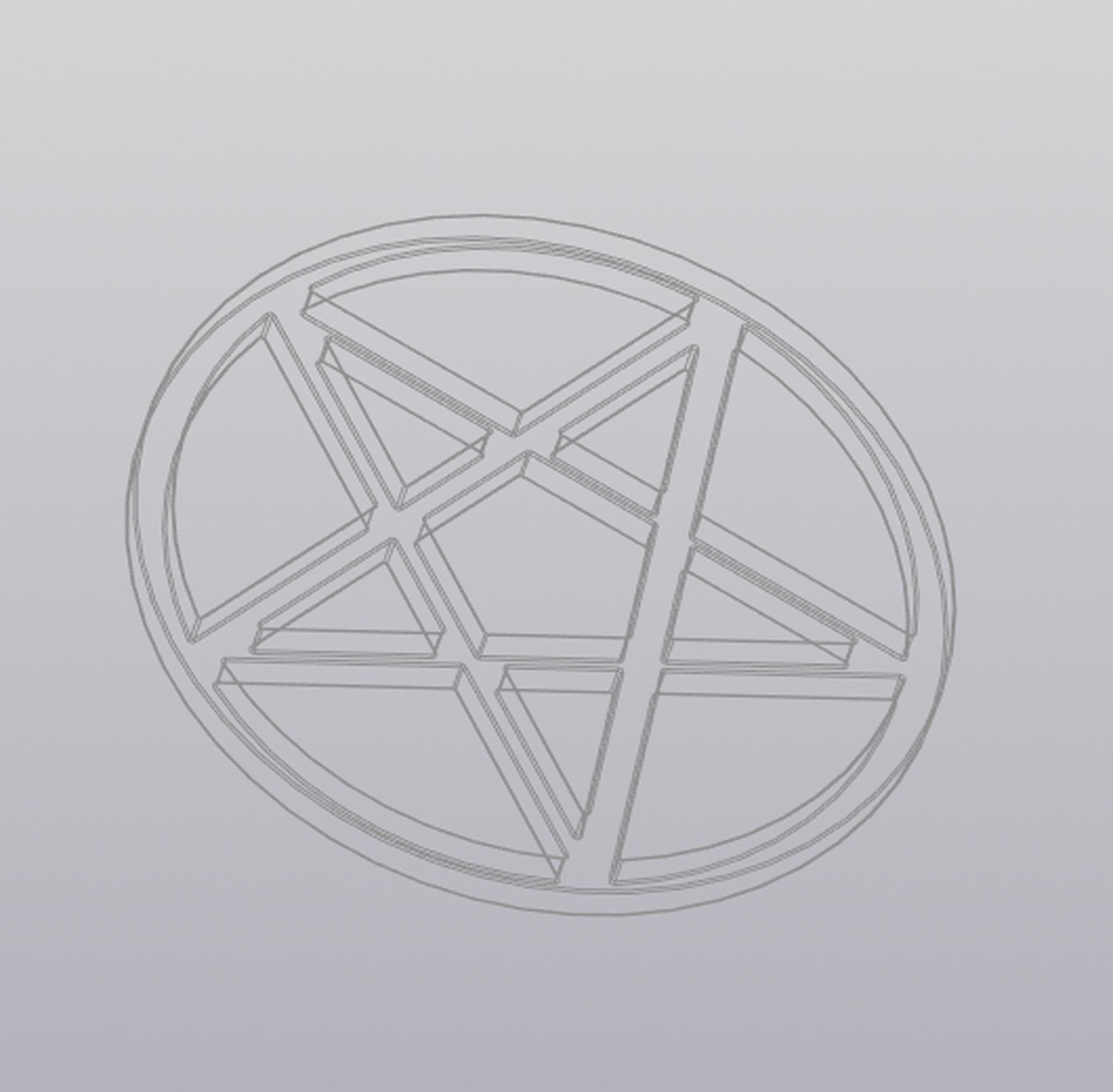 Cup coaster Pentagram 3D model 3D printable | CGTrader