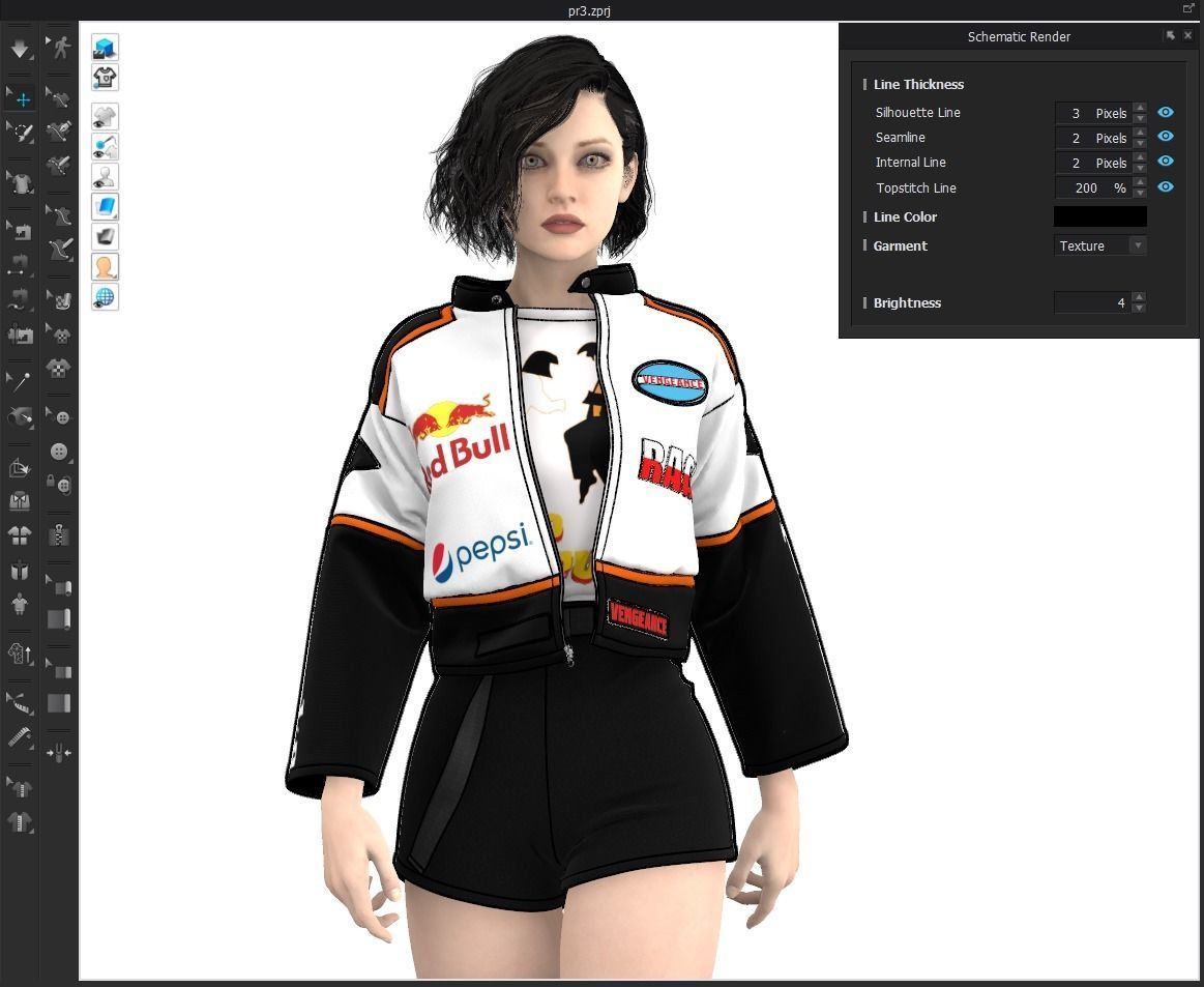 Female Outfit Marvelous Designer 3D model | CGTrader