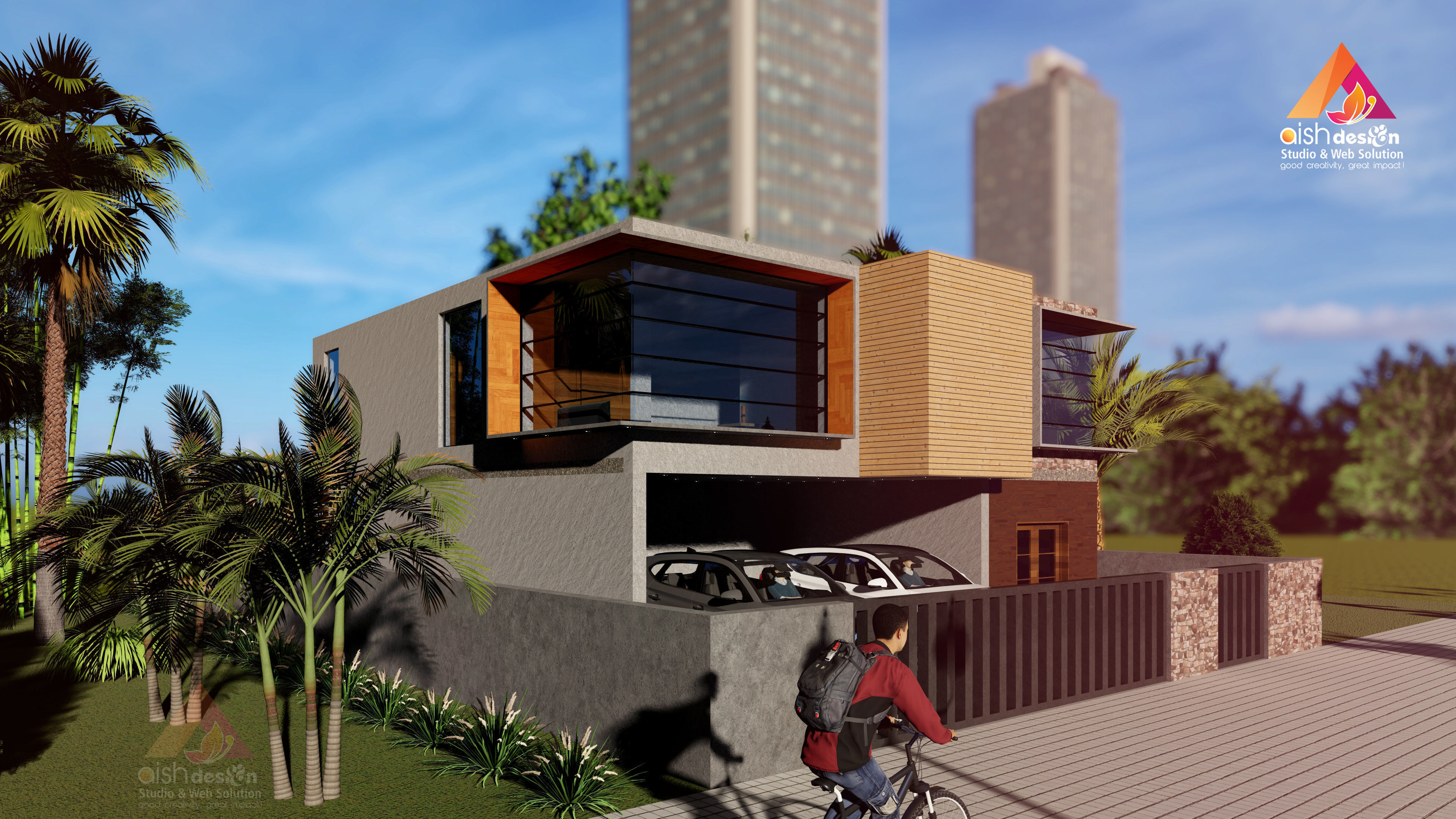 Modern RMDC House Revit Modeling Visualization Walkthrough 3D model ...