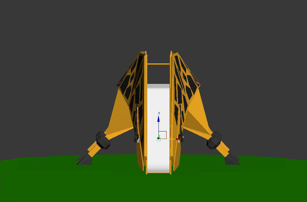 3-12 years old Kids outdoor playground giraffe slide 3D model | CGTrader