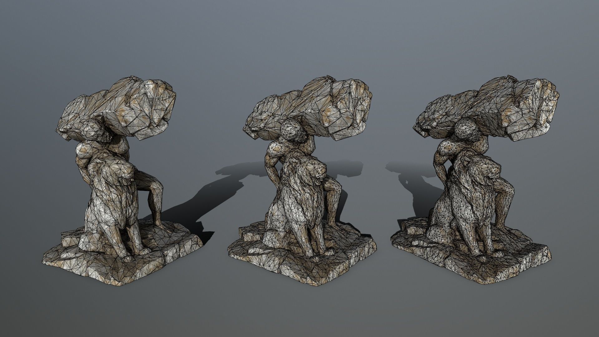 3D model Hercules and Lion VR / AR / low-poly | CGTrader