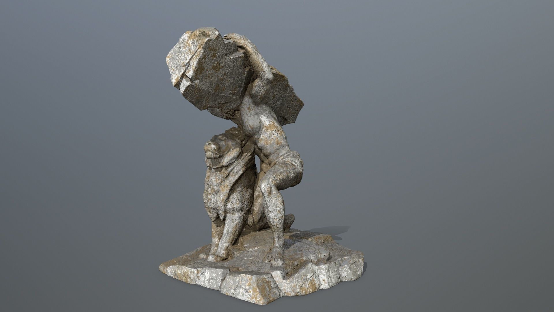 3D model Hercules and Lion VR / AR / low-poly | CGTrader