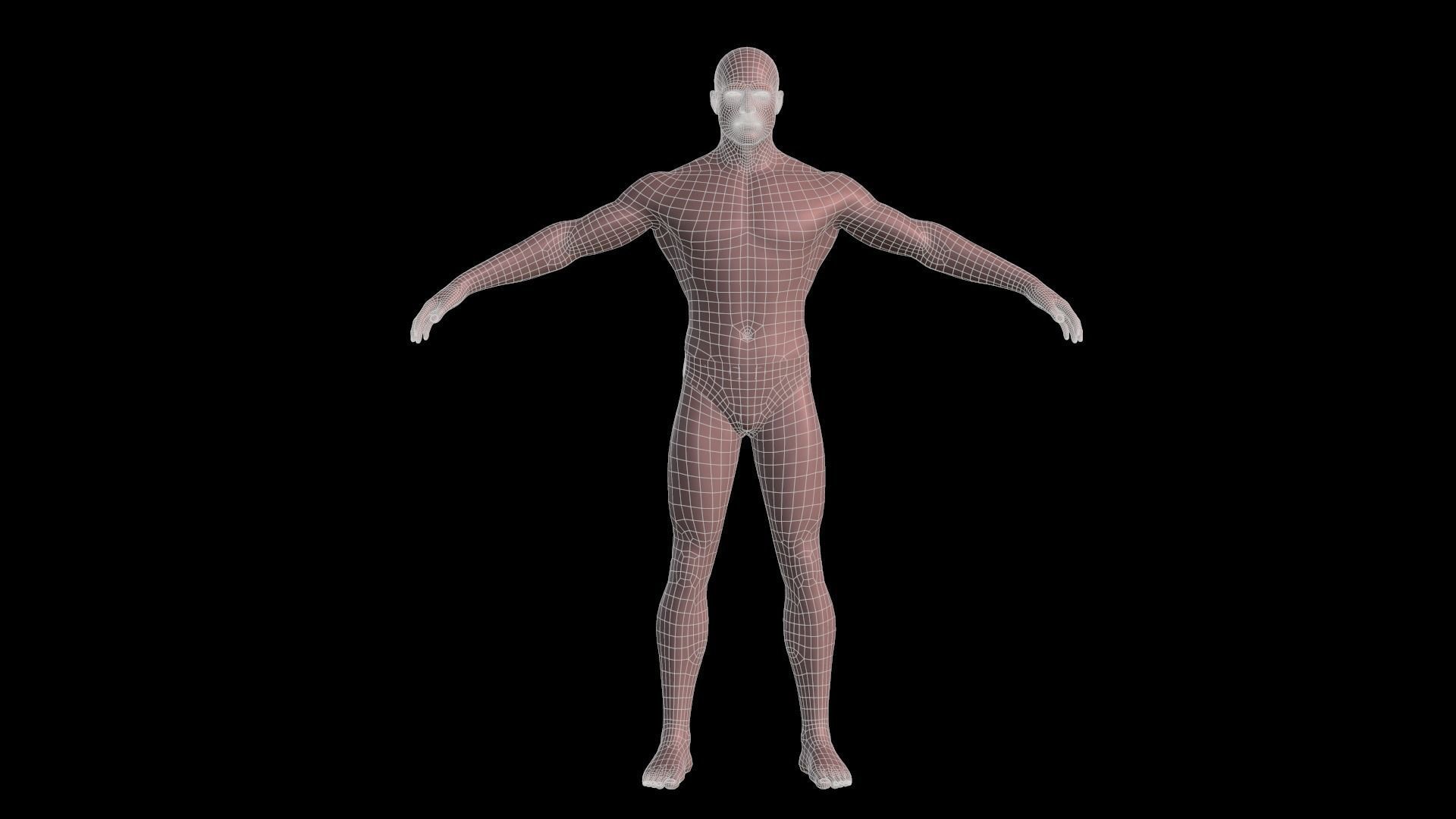 3D model Male Body 01 VR / AR / low-poly | CGTrader